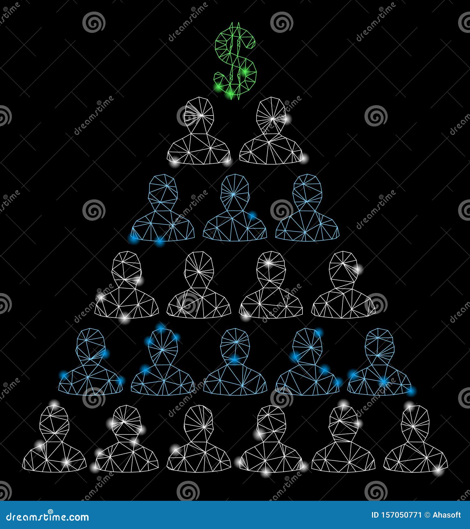 Flare Mesh Network Ponzi Pyramid Scheme with Flash Spots Stock Vector ... Flare Mesh Network Ponzi Pyramid Scheme with Flash Spots Stock Vector ...
