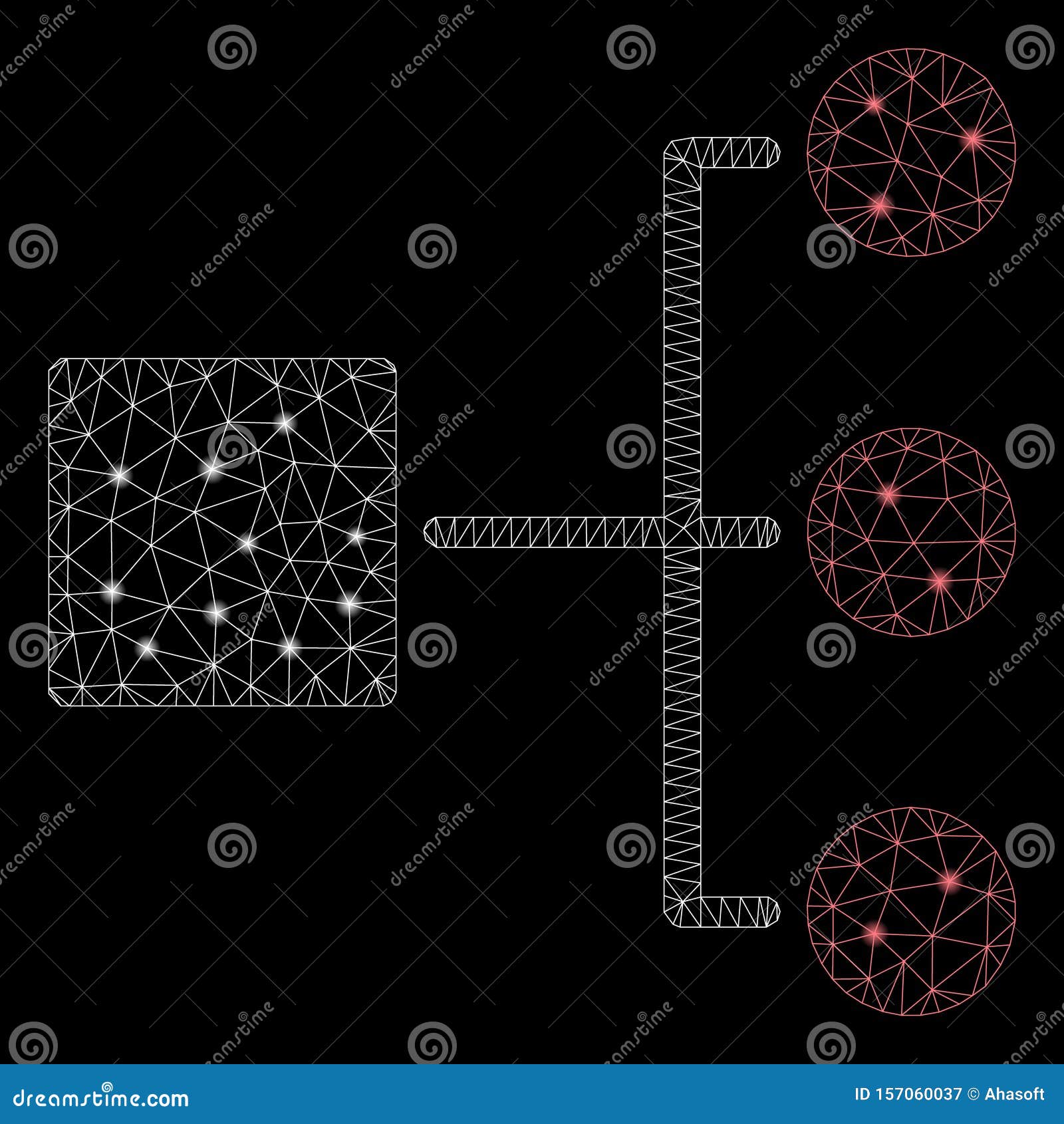 Flare Mesh Network Structure Diagram with Flare Spots Stock Vector ... Flare Mesh Network Structure Diagram with Flare Spots Stock Vector ...
