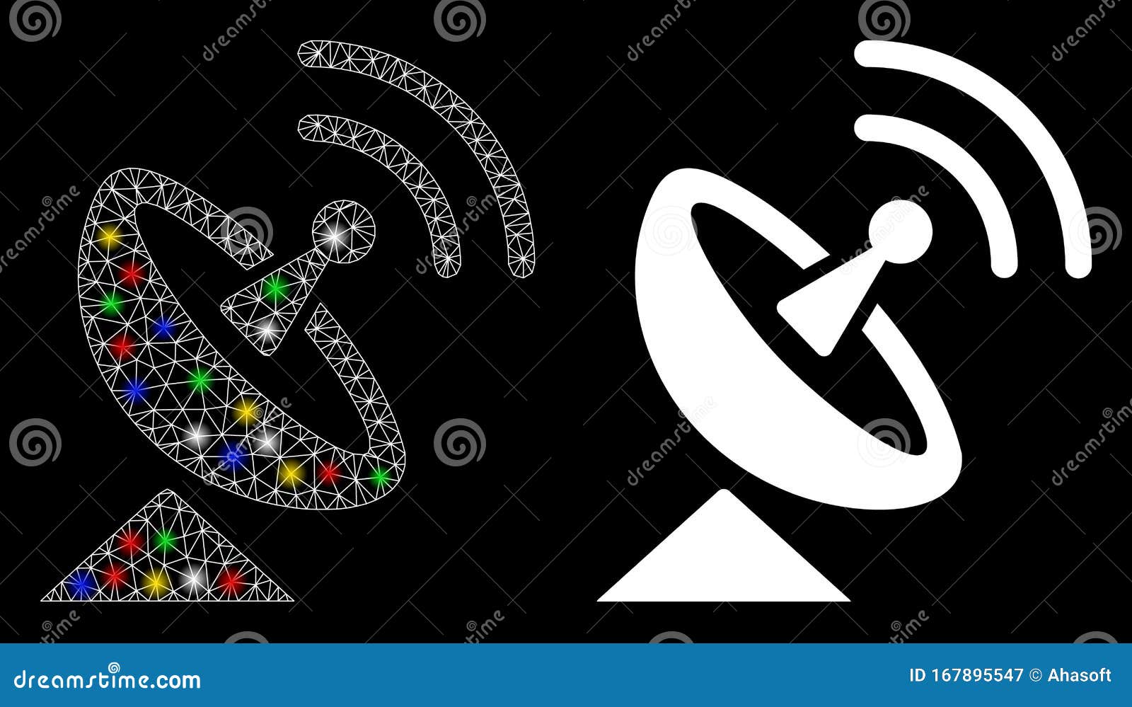 Flare Mesh 2D Radio Telescope Icon with Flare Spots Stock Illustration ... Flare Mesh 2D Radio Telescope Icon with Flare Spots Stock Illustration ...