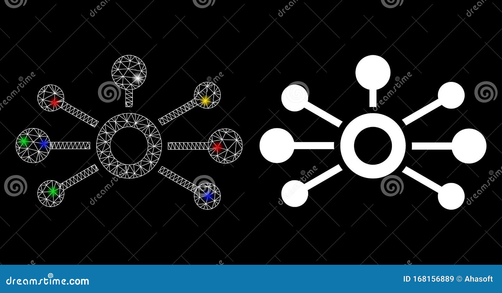 Flare Mesh Wire Frame Connections Icon with Light Spots Stock Vector ... Flare Mesh Wire Frame Connections Icon with Light Spots Stock Vector ...