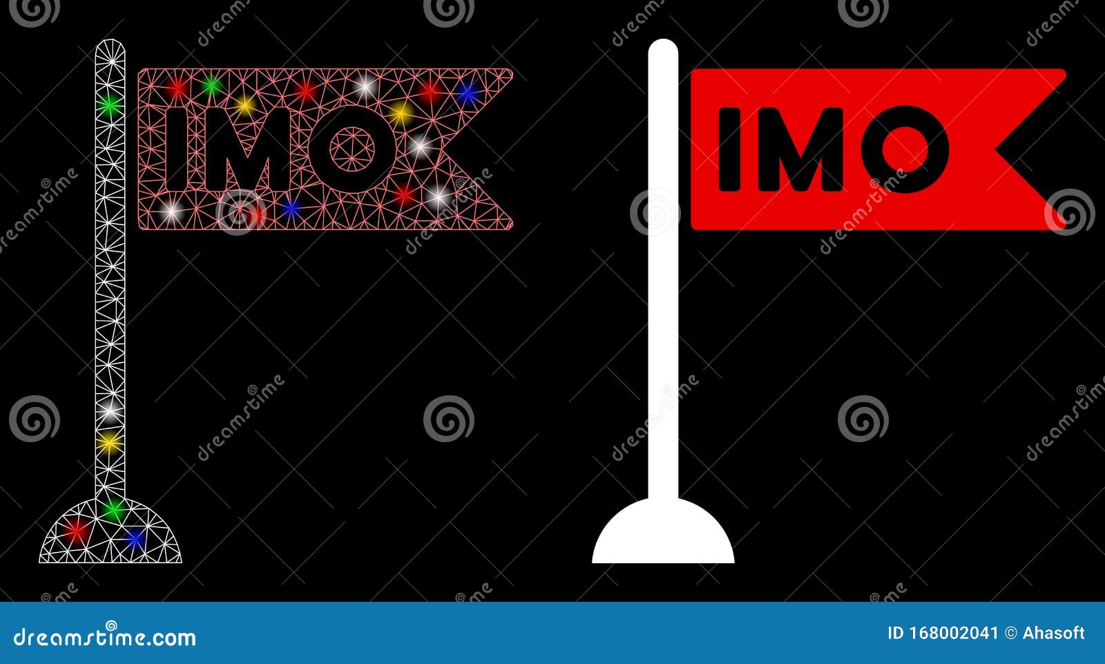 Flare Mesh Wire Frame IMO Flag Icon with Flare Spots Stock Illustration ... Flare Mesh Wire Frame IMO Flag Icon with Flare Spots Stock Illustration ...