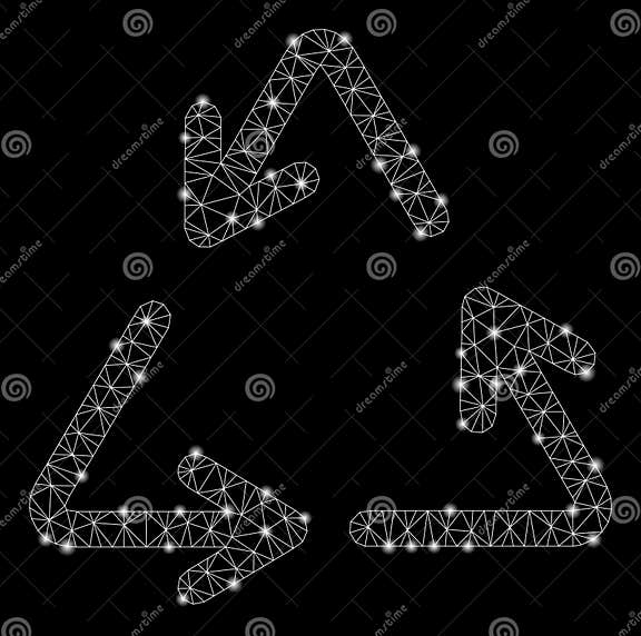 Flare Mesh Wire Frame Recycle with Flare Spots Stock Vector ... Flare Mesh Wire Frame Recycle with Flare Spots Stock Vector ...