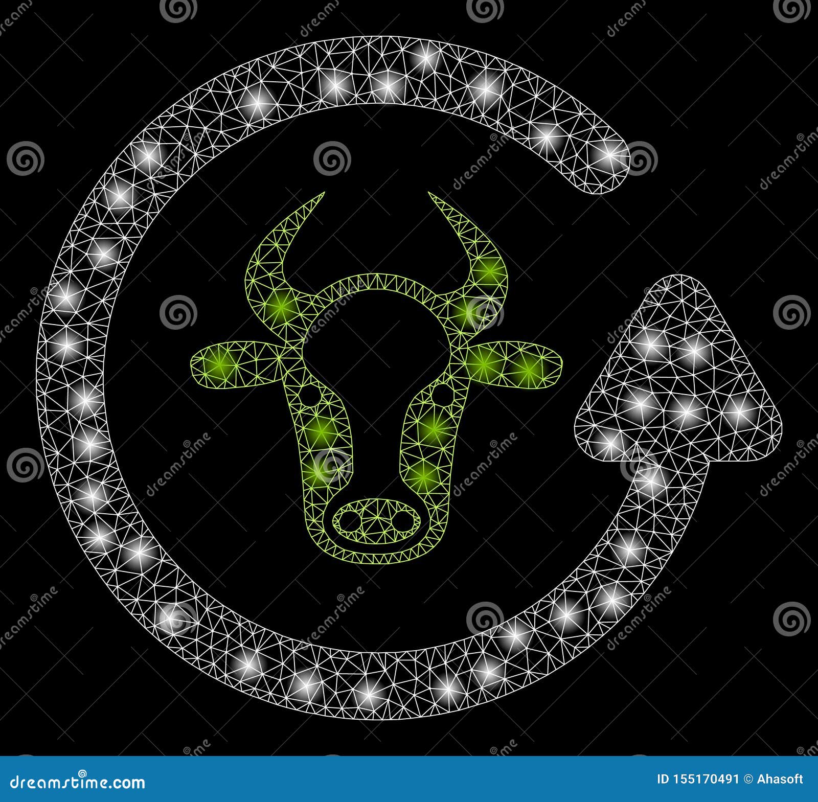 Flare Mesh Wire Frame Refresh Bull with Flare Spots Stock Vector ... Flare Mesh Wire Frame Refresh Bull with Flare Spots Stock Vector ...
