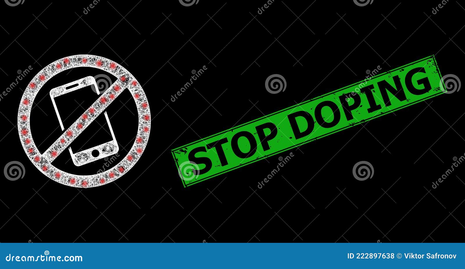 Stop Doping Icon With Syringe. Anti Drug Concept. Conceptual Vector ...