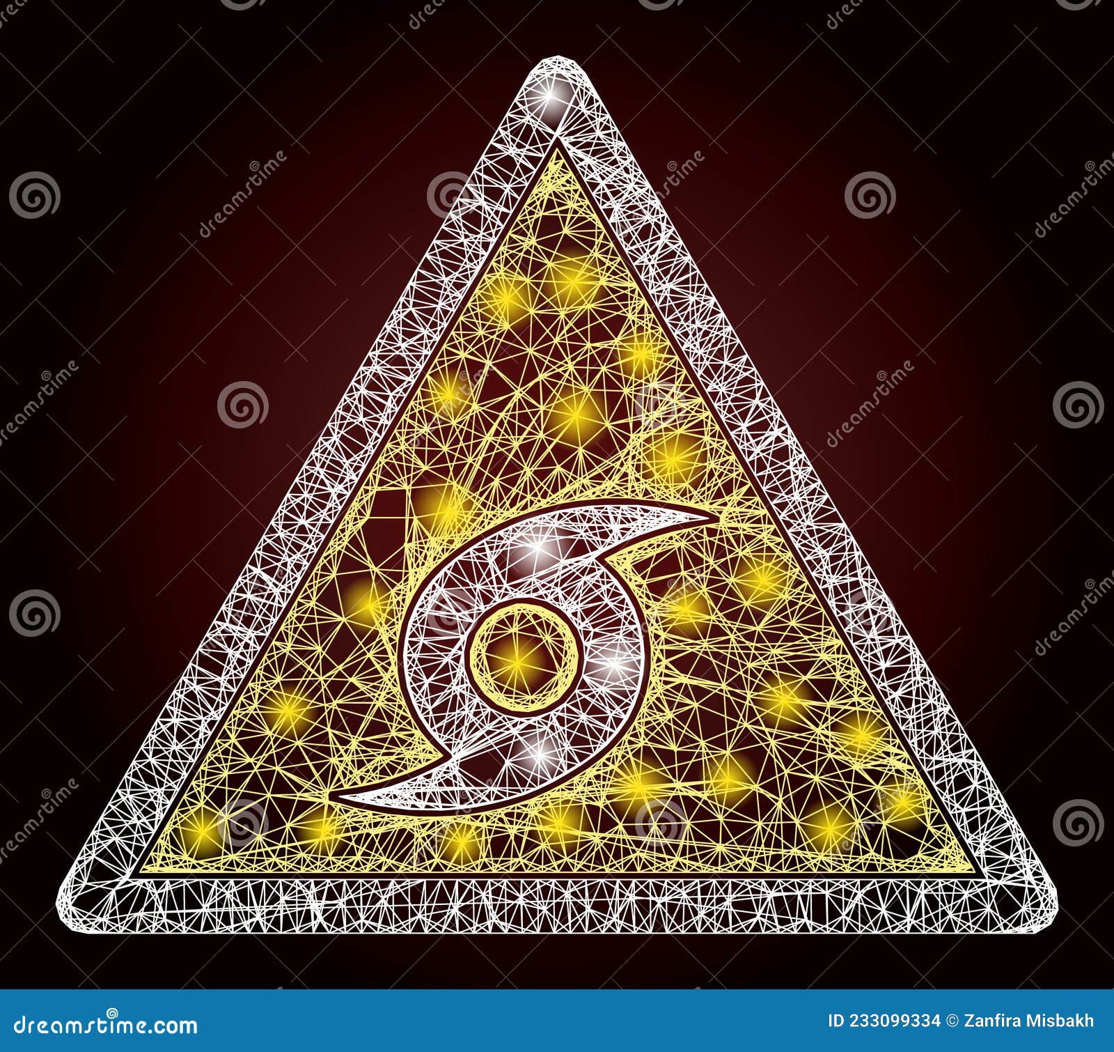 Flare Net Mesh Typhoon Danger with Glare Spots Stock Vector ...