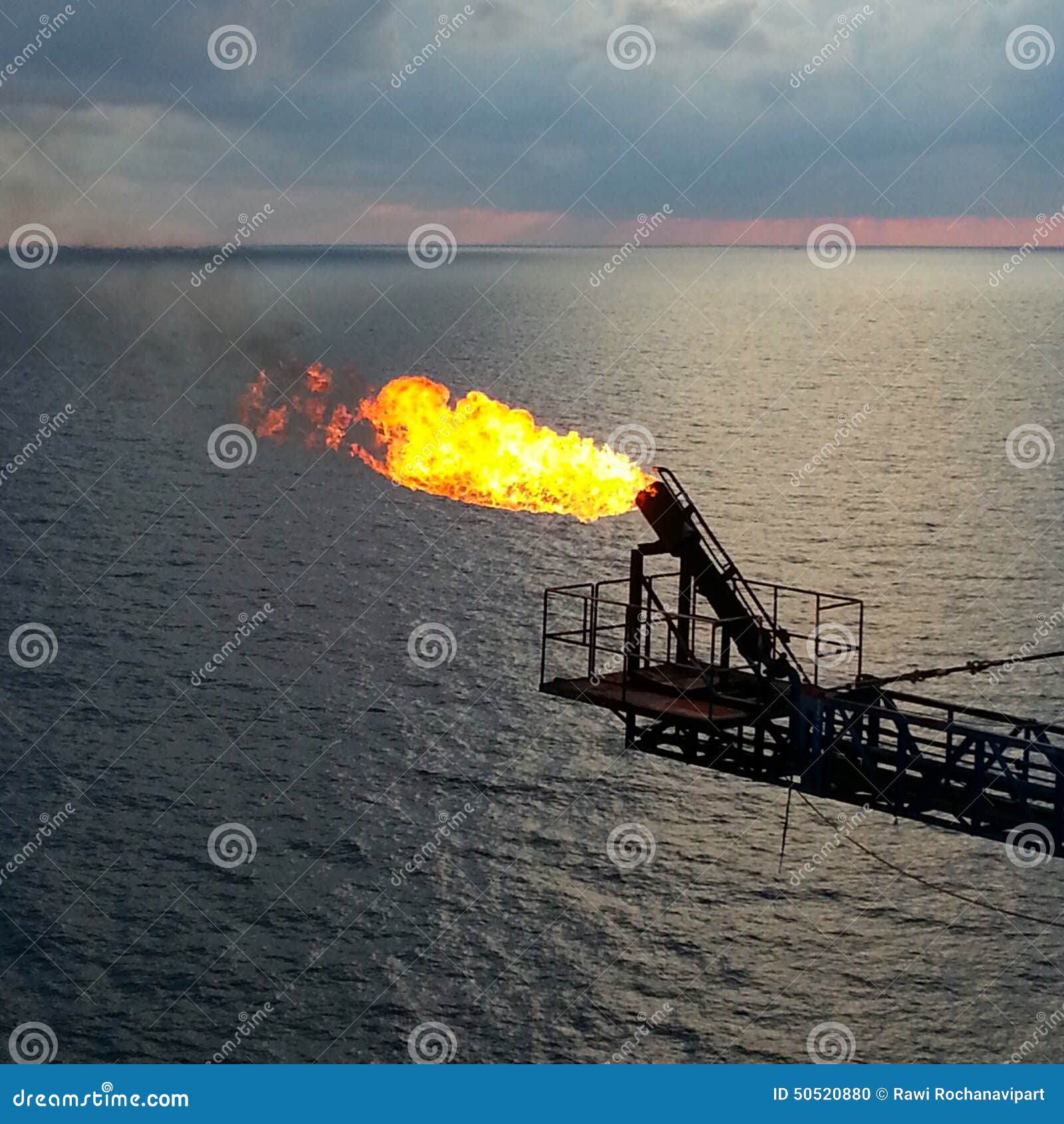 Flare oil&gas stock photo. Image of river, burned - 50520880