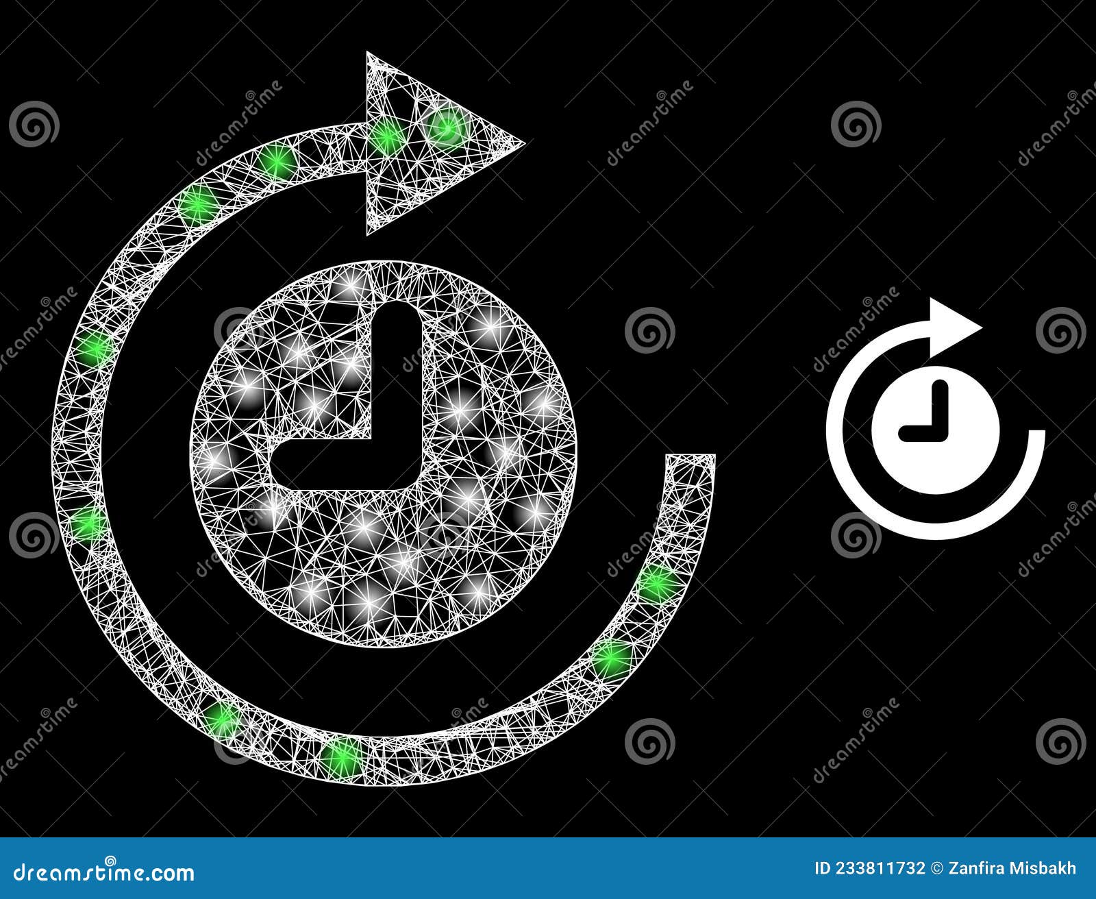 Clockwise Rotation Arrow Icon. Blue Mandatory Symbol. Illustration ...