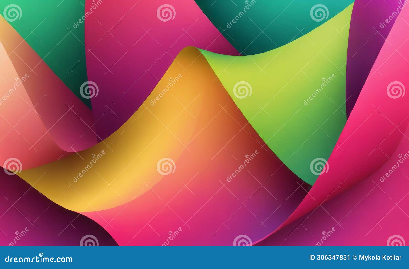 Flared Shapes in Fuchsia Green Stock Image - Image of texture ...