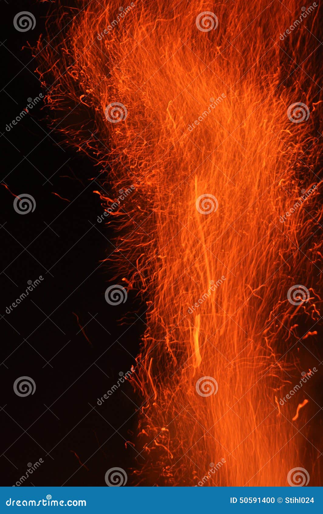 Flaring flame stock photo. Image of sparks, flaring, night - 50591400