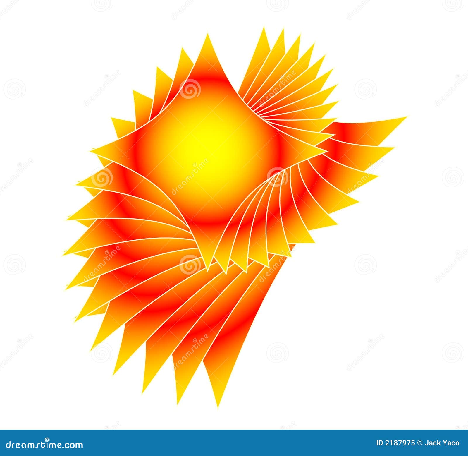 Flaring Multiple Star stock vector. Illustration of curve - 2187975