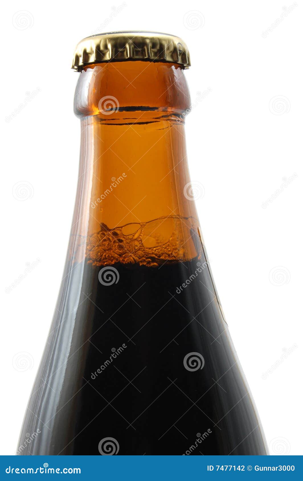 Flasche Bier stockfoto. Bild von bier, kalt, makro, hintergrund - 7477142