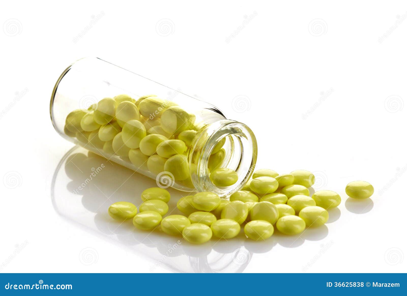Flasche Gelbe Baldrianauszugpillen Stockfoto - Bild von medizinisch ...