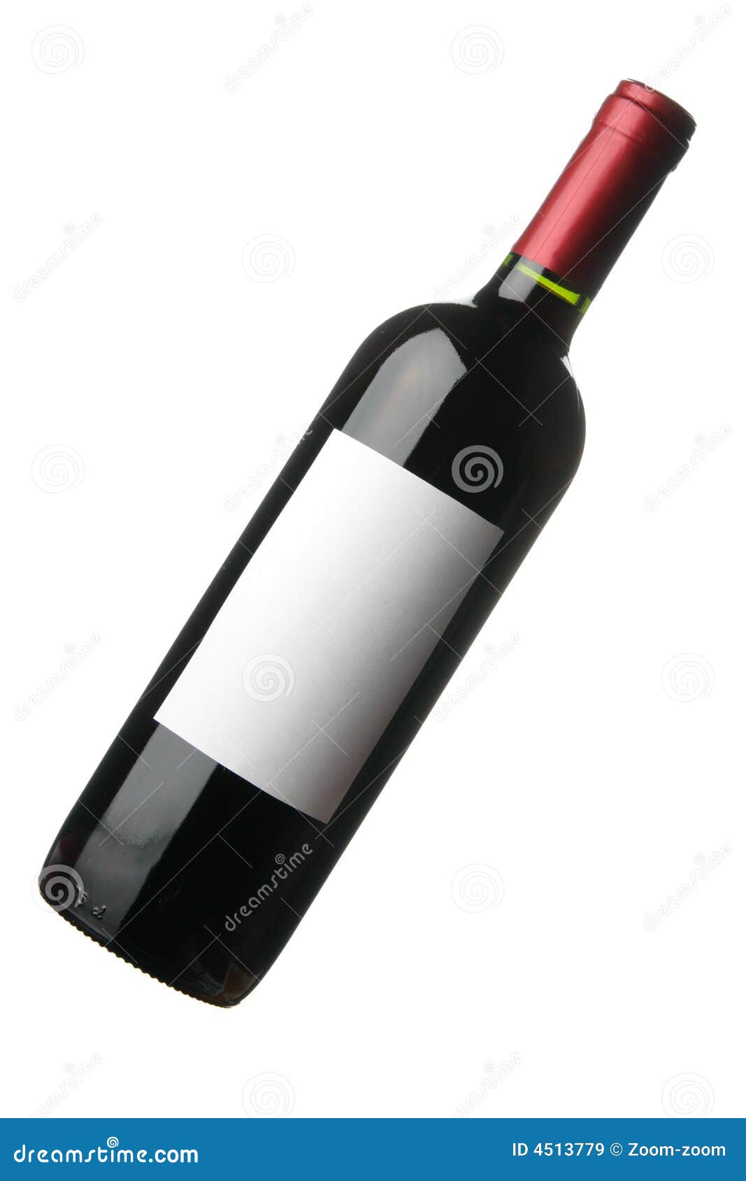 Flasche Rotwein Mit Unbelegtem Kennsatz Stockbild - Bild von nachricht ...