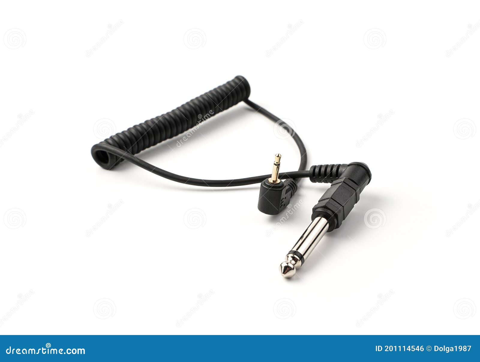 Flash Accessory, Sync Cable Isolated on White Background. Stock Photo ...