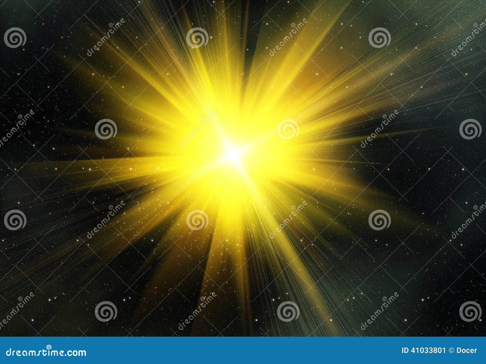 Flash Amarillo En Fondos De Un Espacio Stock de ilustración ...