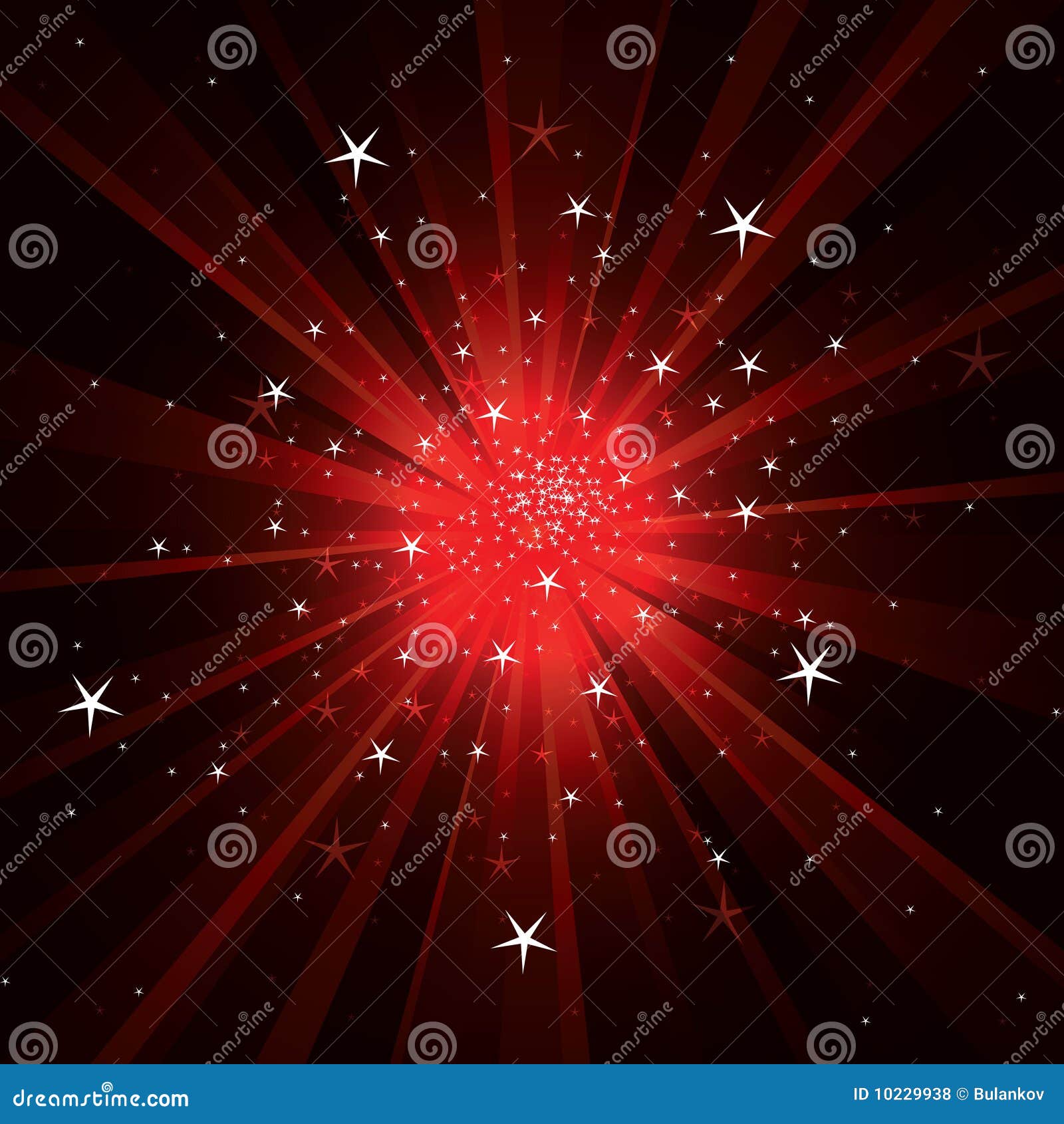 Flash Background with Light Rays and Stars Stock Illustration ...