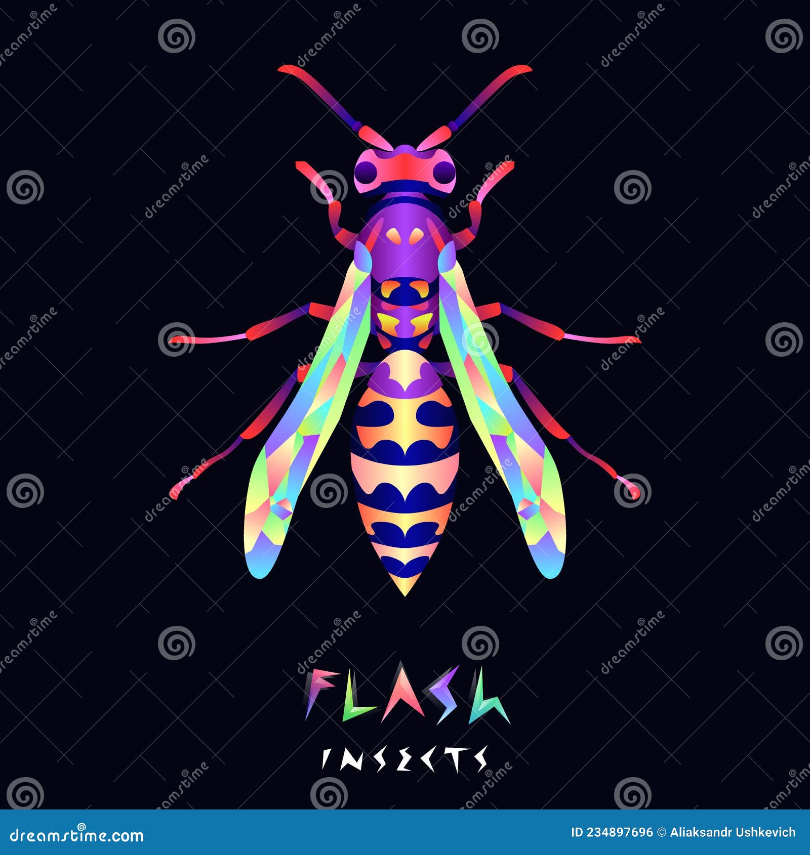 Modern Insects Infographic Design Template. Bugs And Beetles ...