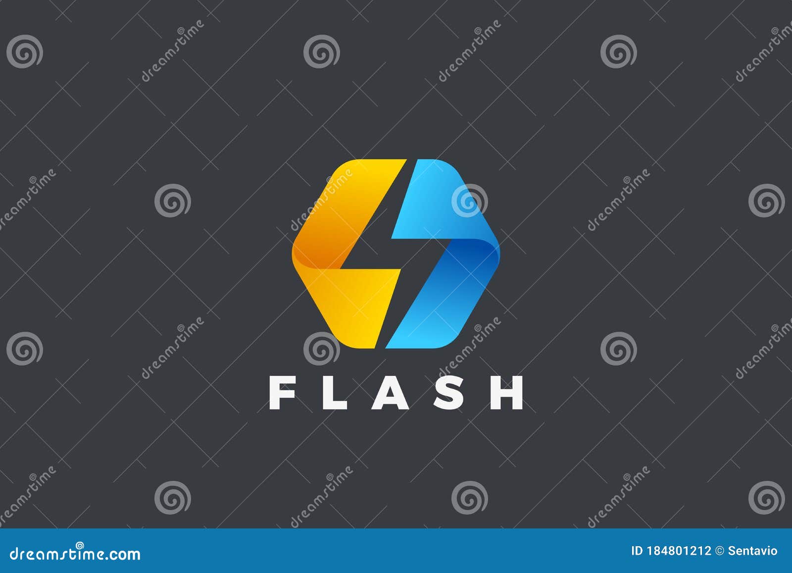 Flash Bolt Energy Logo Power Design Vector Template Negative Space ...