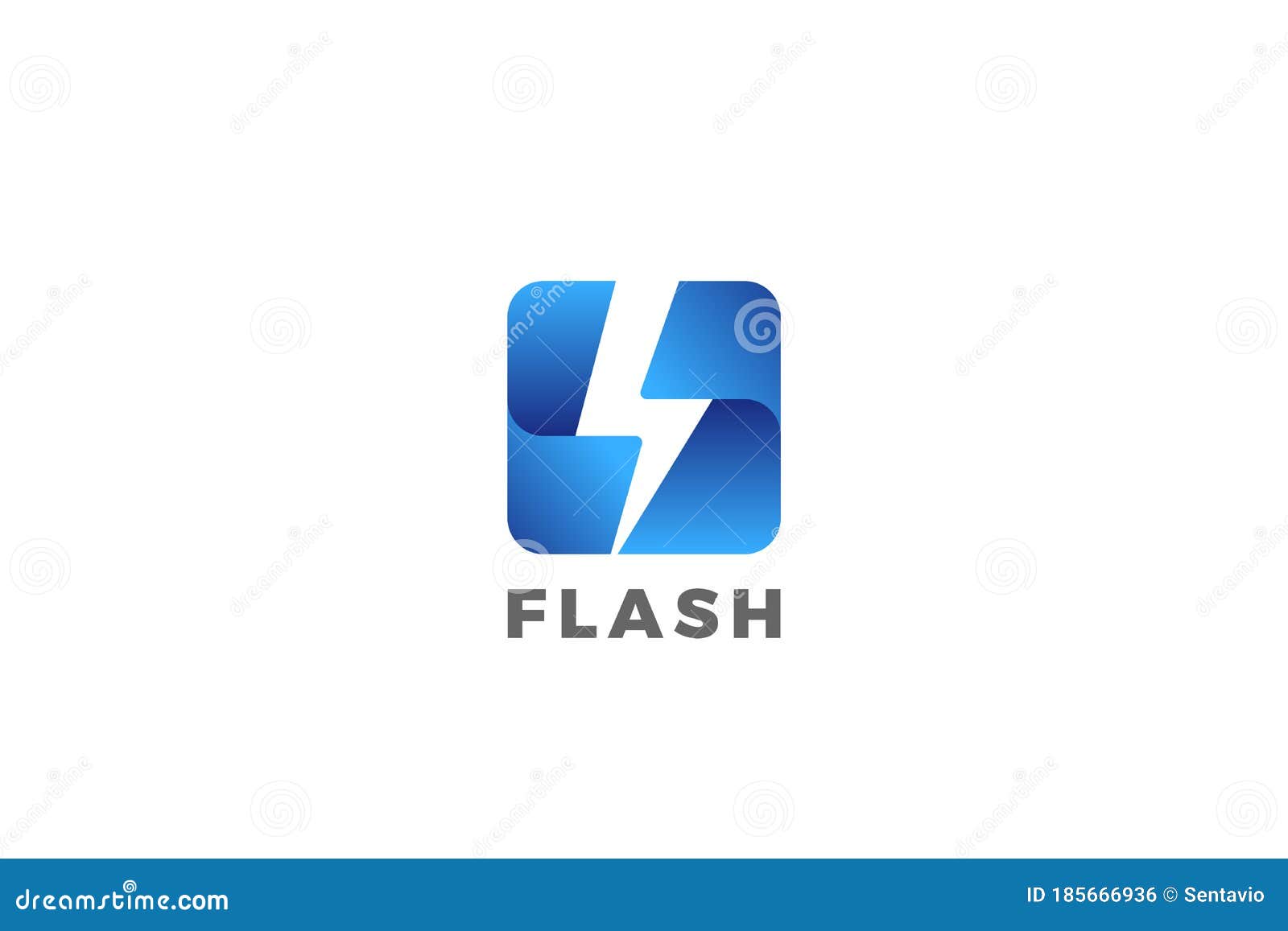 Flash Bolt Energy Logo Power Design Vector Template Negative Space ...