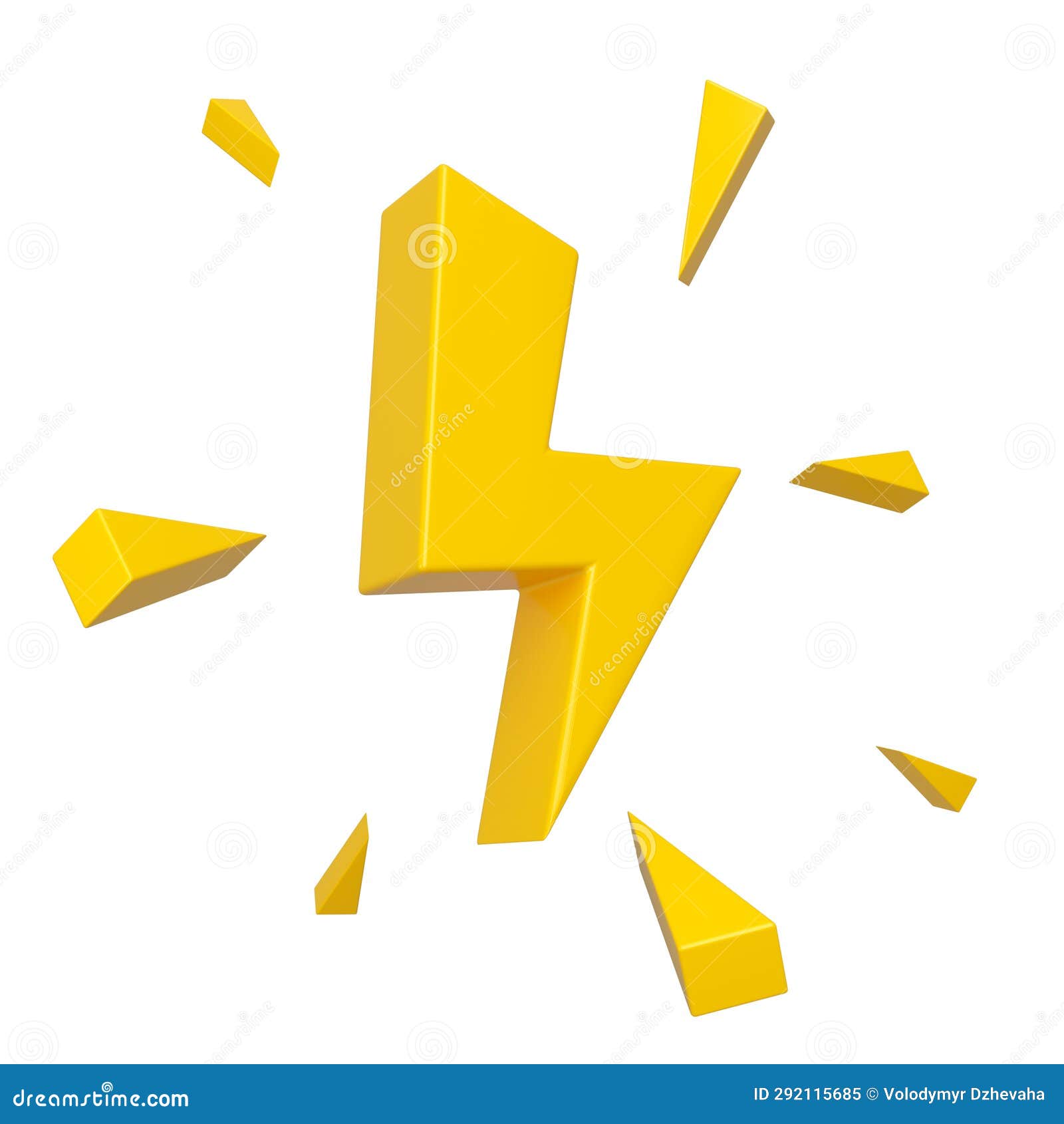 Flash Bolt Icon with Yellow Splash. Lightning with Sparks Isolated ...