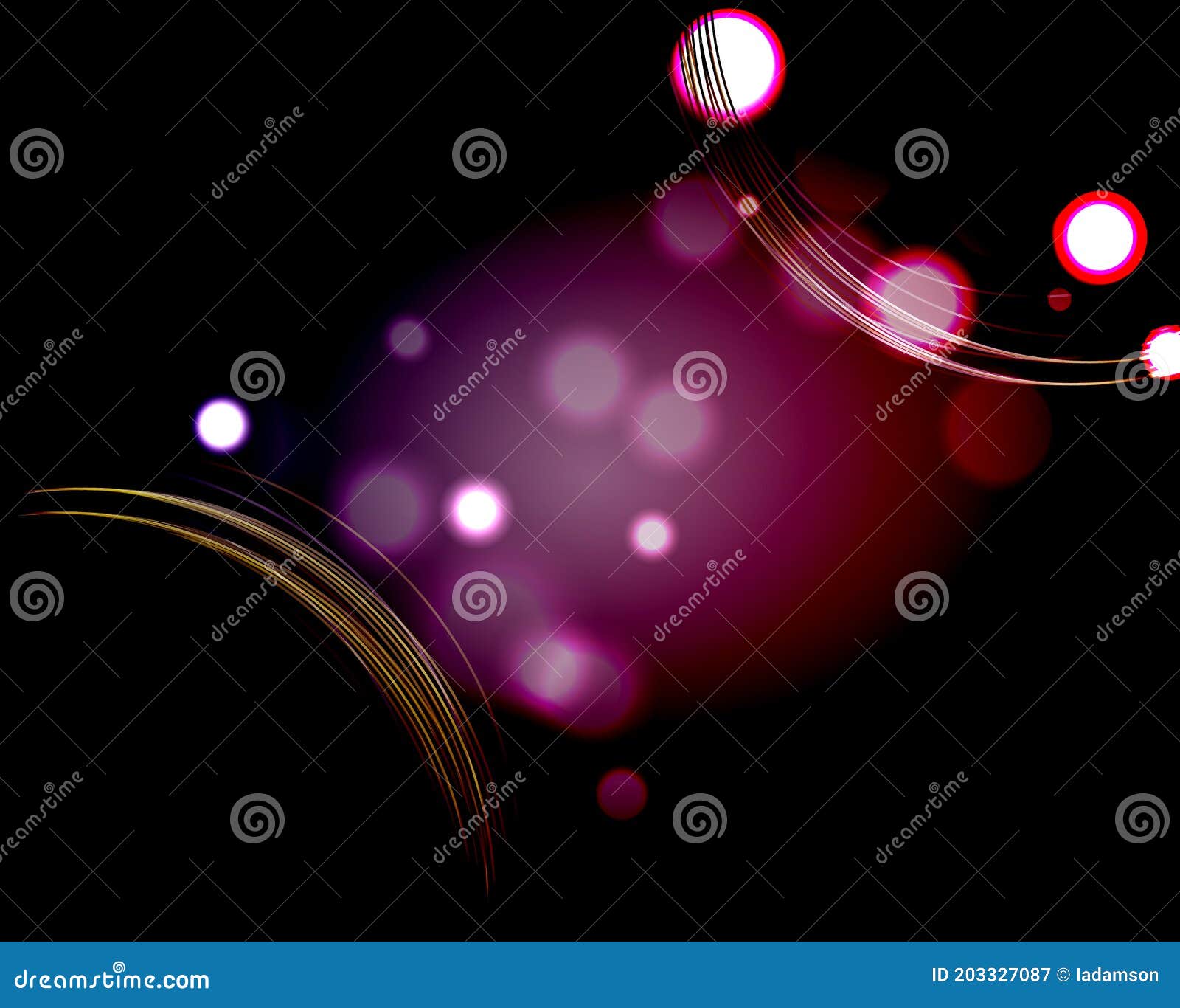 Flash Bright Bokeh on Black Background Stock Vector - Illustration of ...