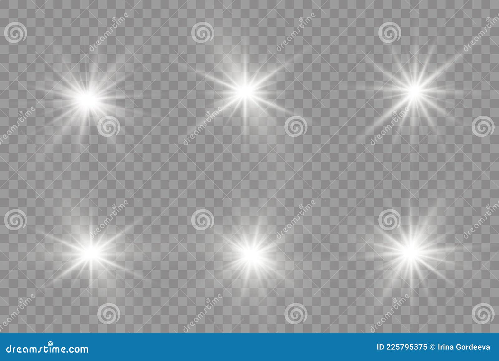 Flash Bright Star, Shining Sun, Sparkling Dust. Stock Vector ...