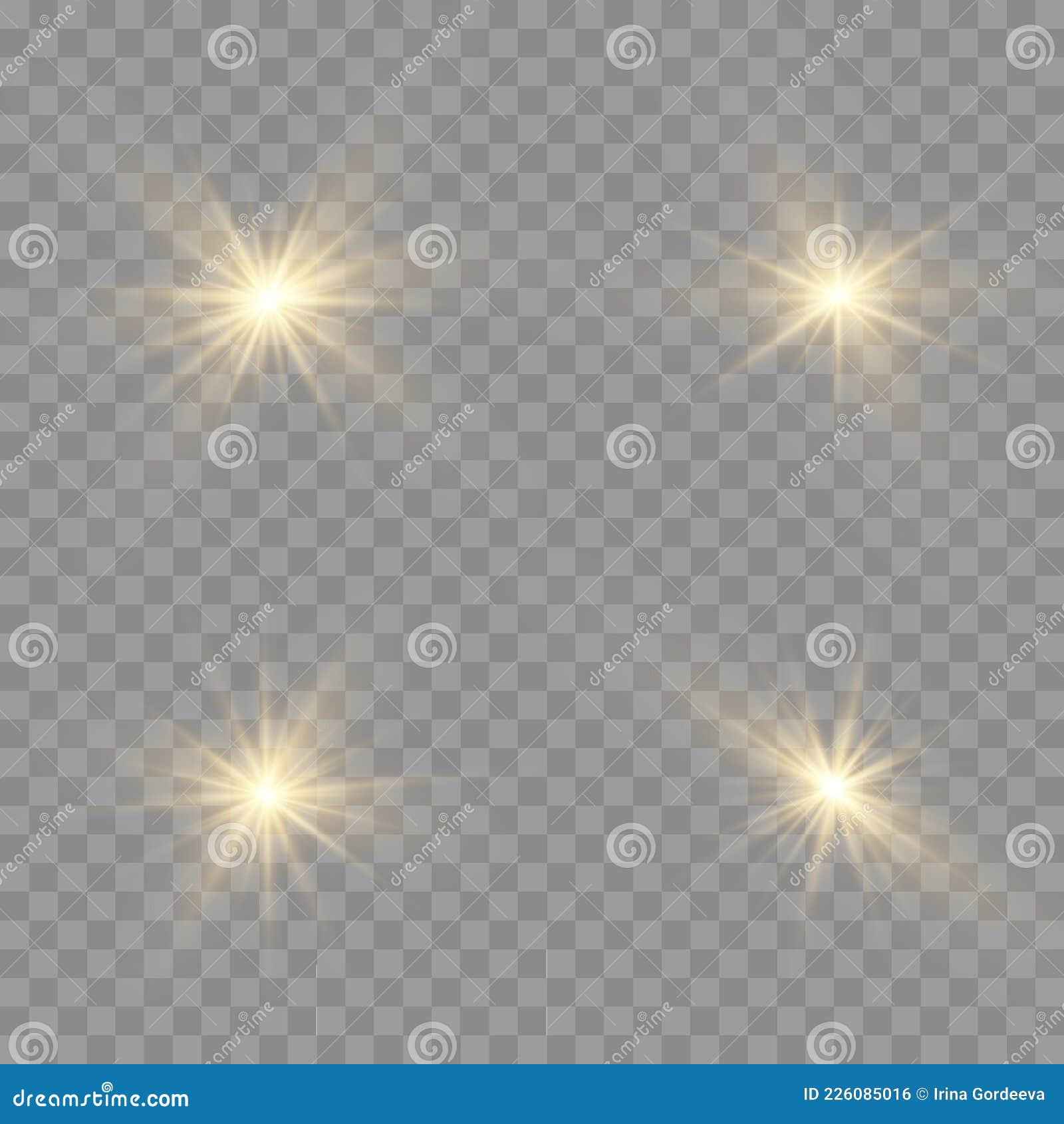 Flash Bright Star, Shining Sun, Sparkling Dust. Stock Vector ...