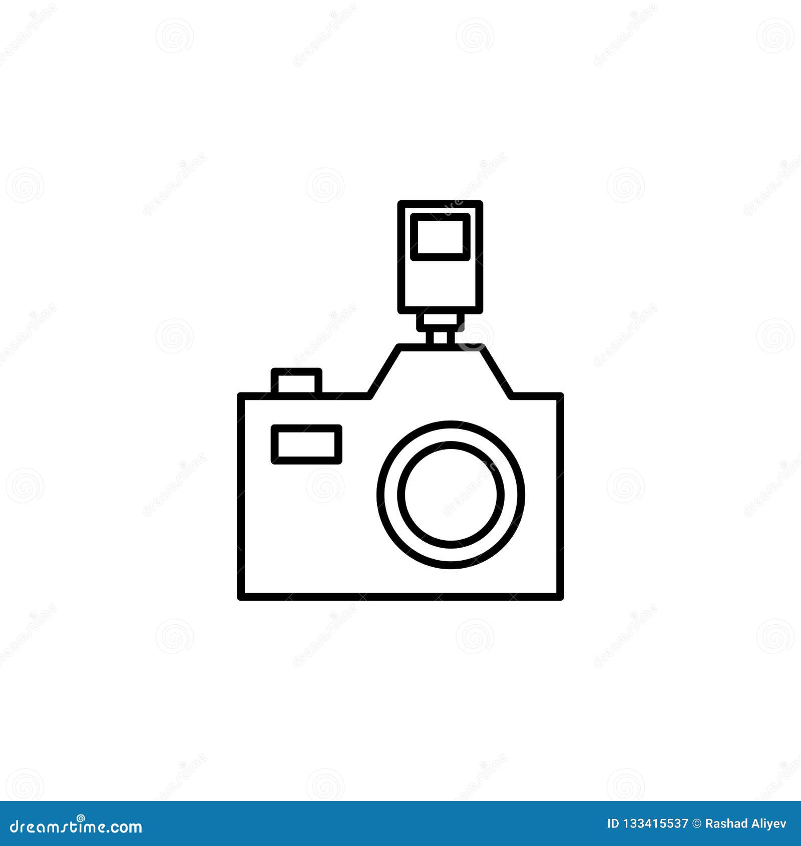 Flash Camera Icon. Element of Video Products Outline Icon for Mobile ...