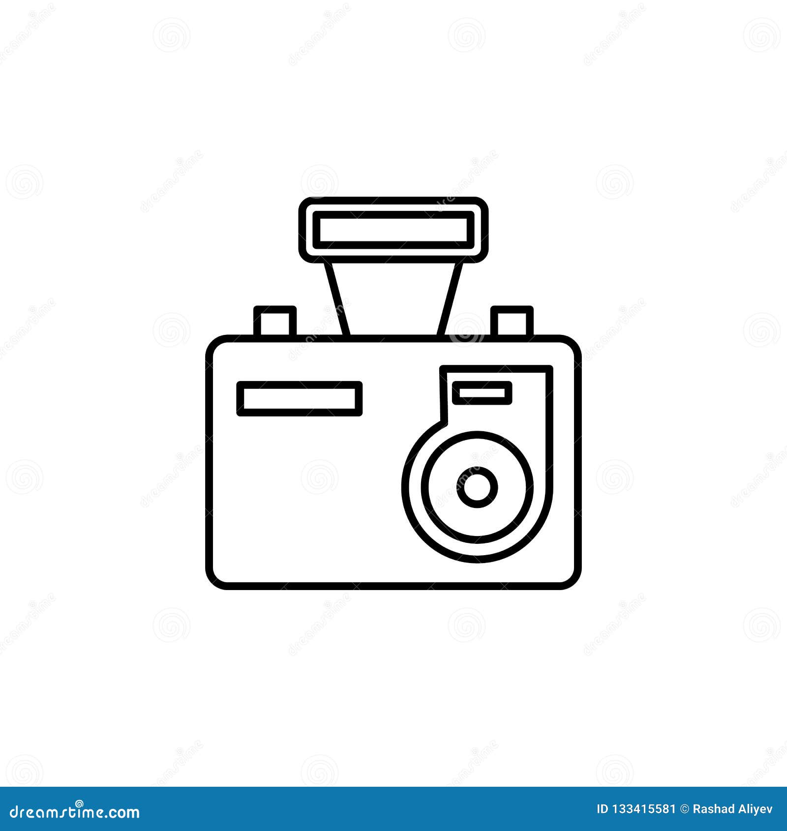 Flash Camera Icon. Element of Video Products Outline Icon for Mobile ...