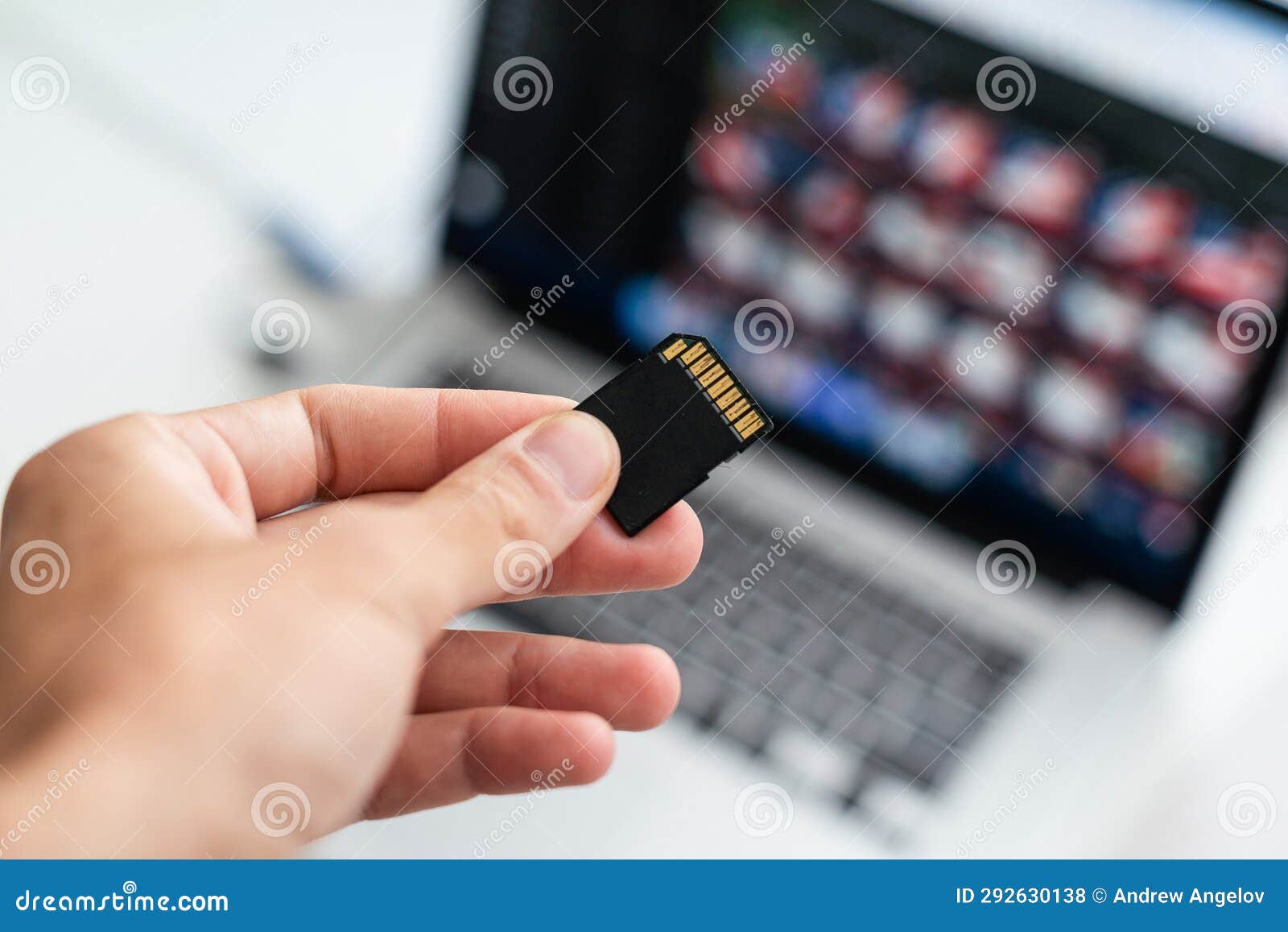 Flash card micro SD, chip. stock photo. Image of gold - 292630138