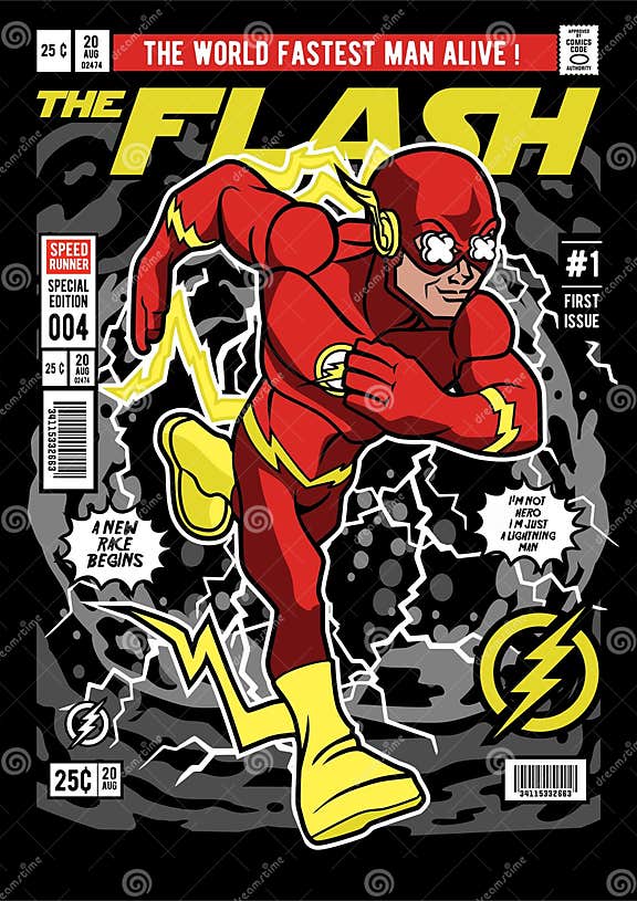 The Flash stock illustration. Illustration of design - 324366795