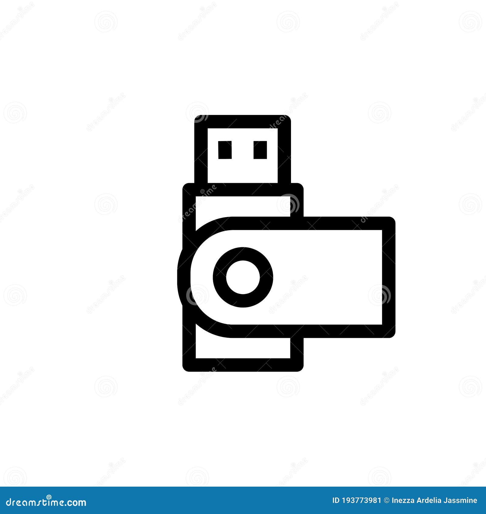 Flash Disk Icon Design Template Stock Vector - Illustration of ...