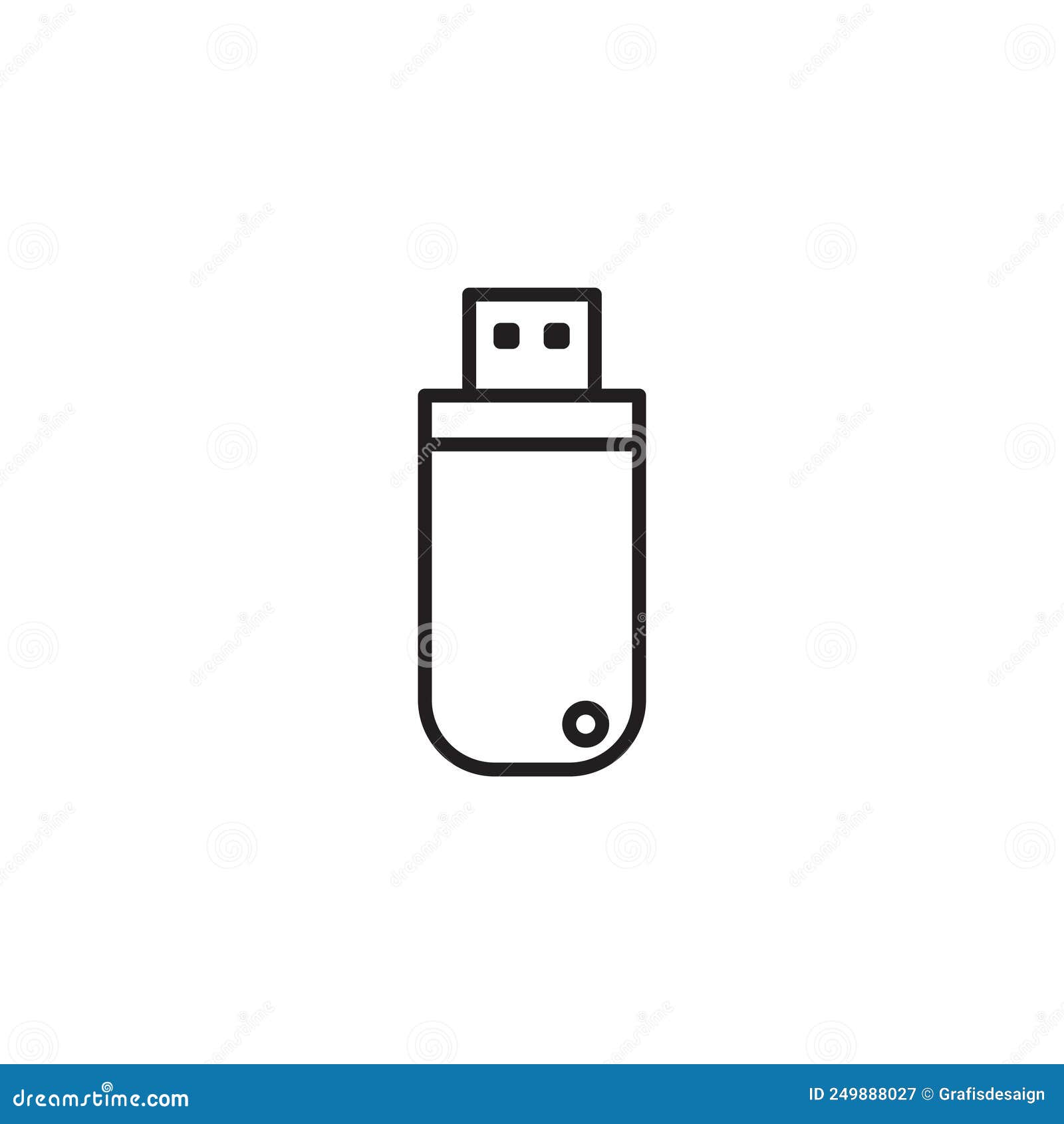 Flash Disk Icon Symbol Vector Illustration Stock Vector - Illustration ...