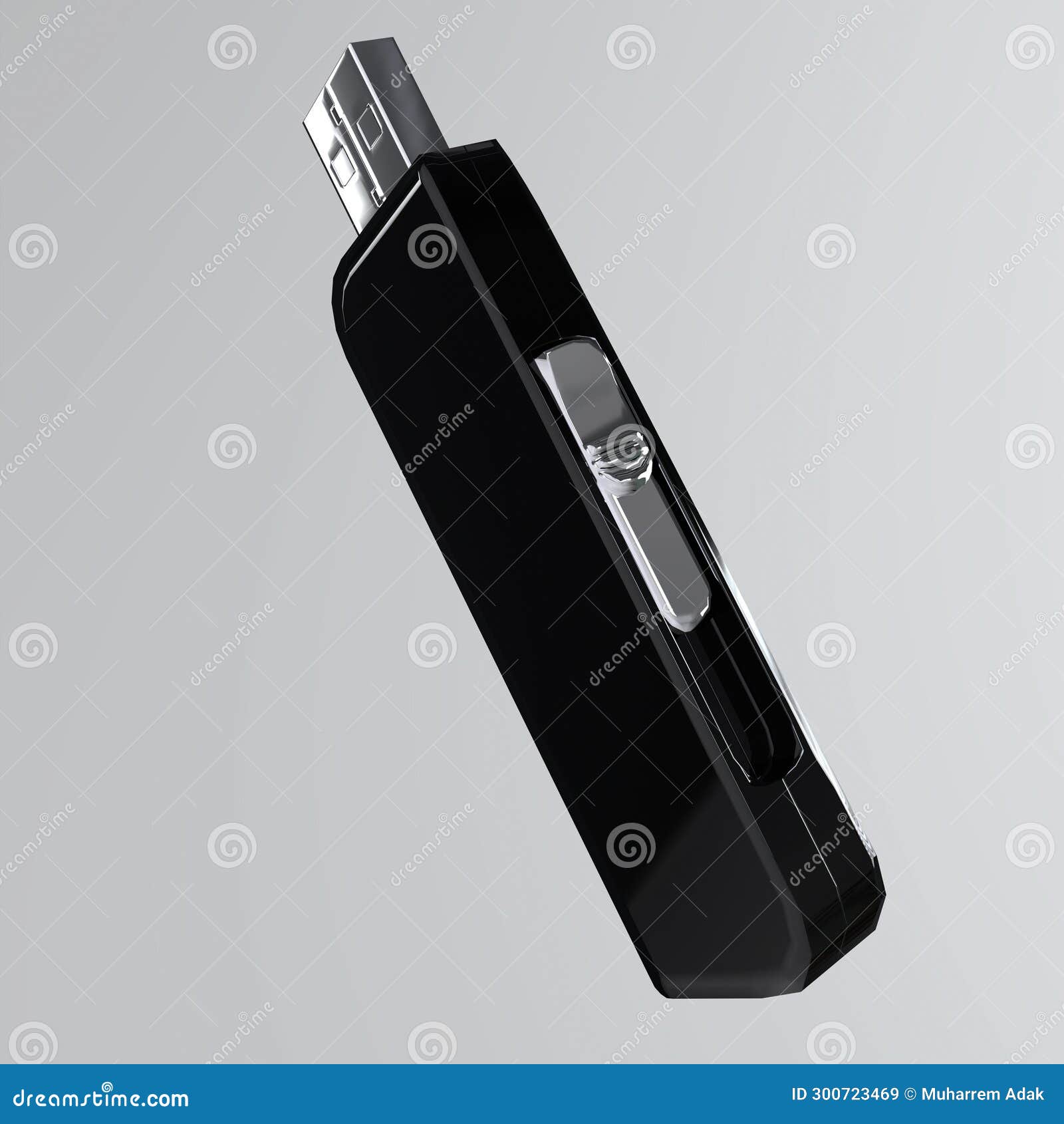 Flash Disk Isolated on White Background Stock Illustration ...