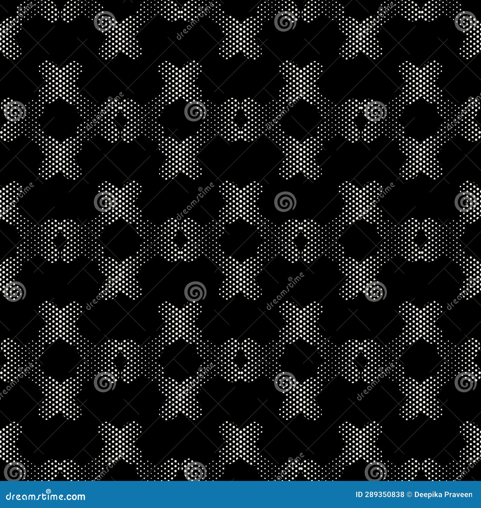 Flash Dots Monochrome Modern Seamless Pattern Stock Illustration ...