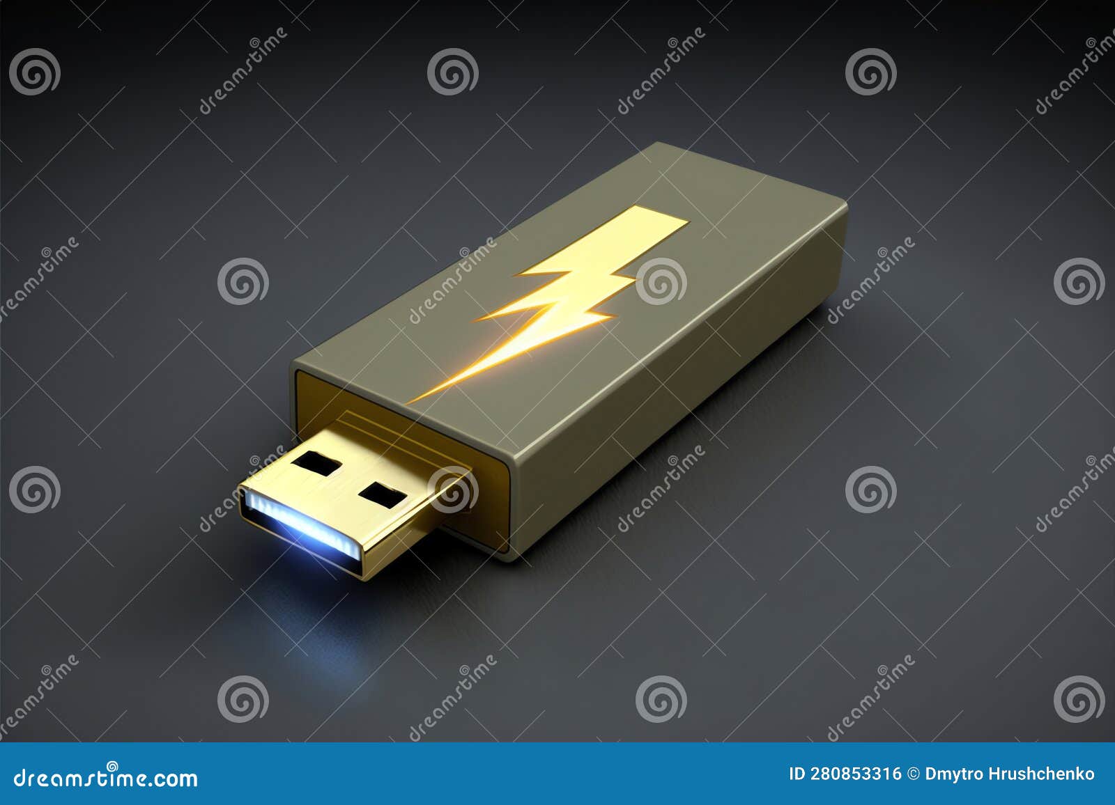 Flash Drive Burning. Fast Flash Drive in Fire. Data Destruction Concept ...
