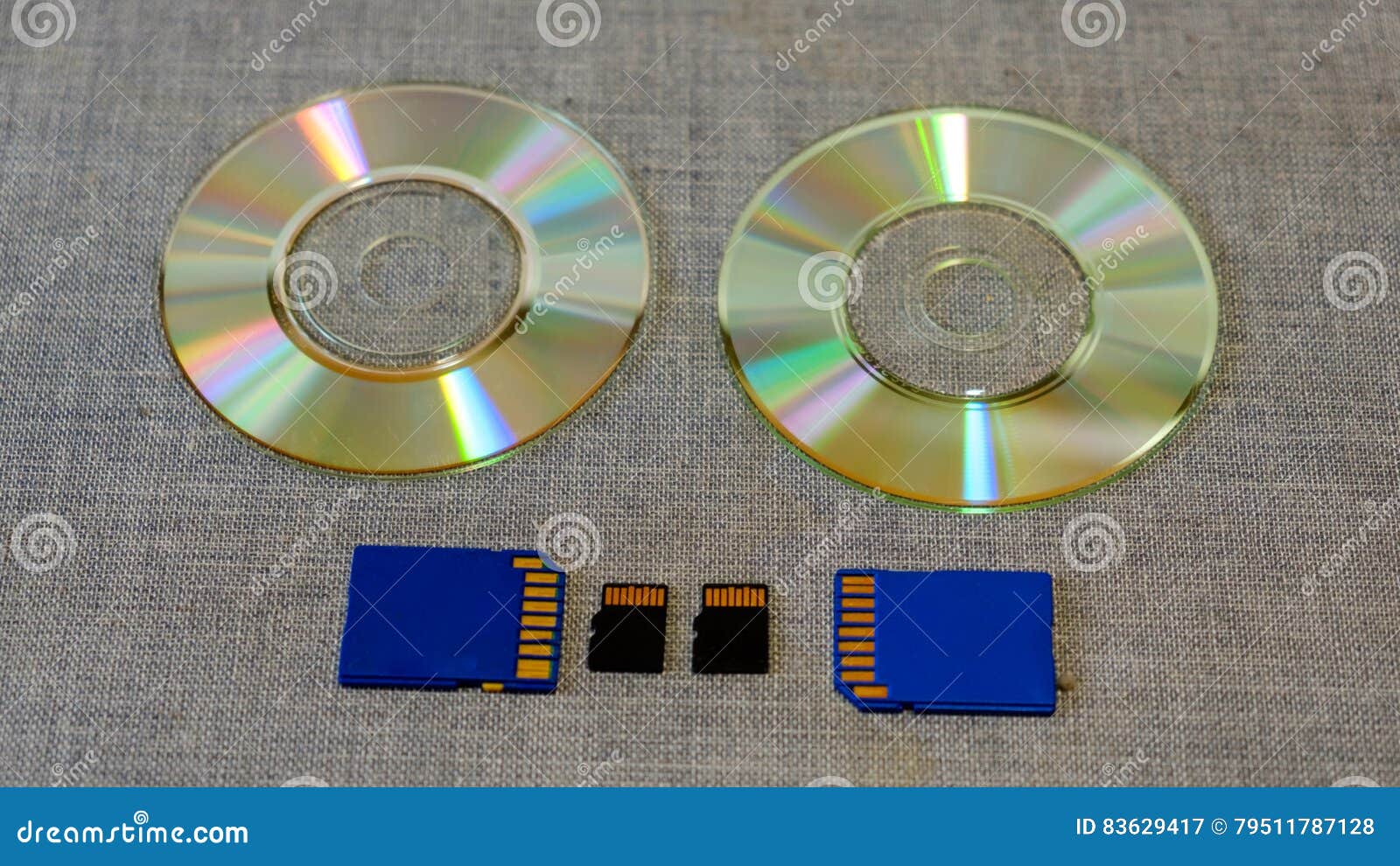 Flash Drive and Memory among the CD Stock Image - Image of hardware ...