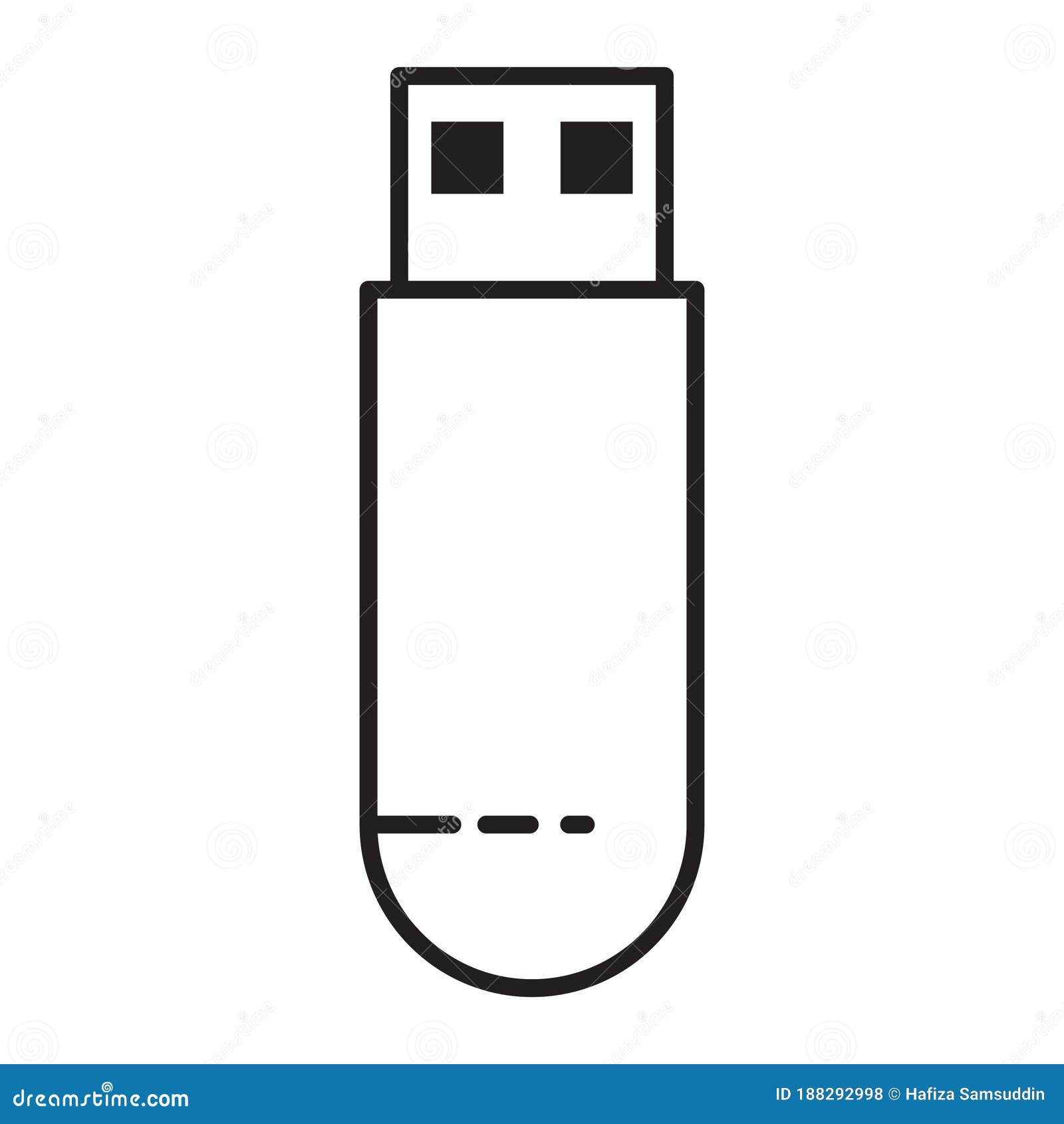 Flash Drive. Vector Illustration Decorative Design Stock Vector ...