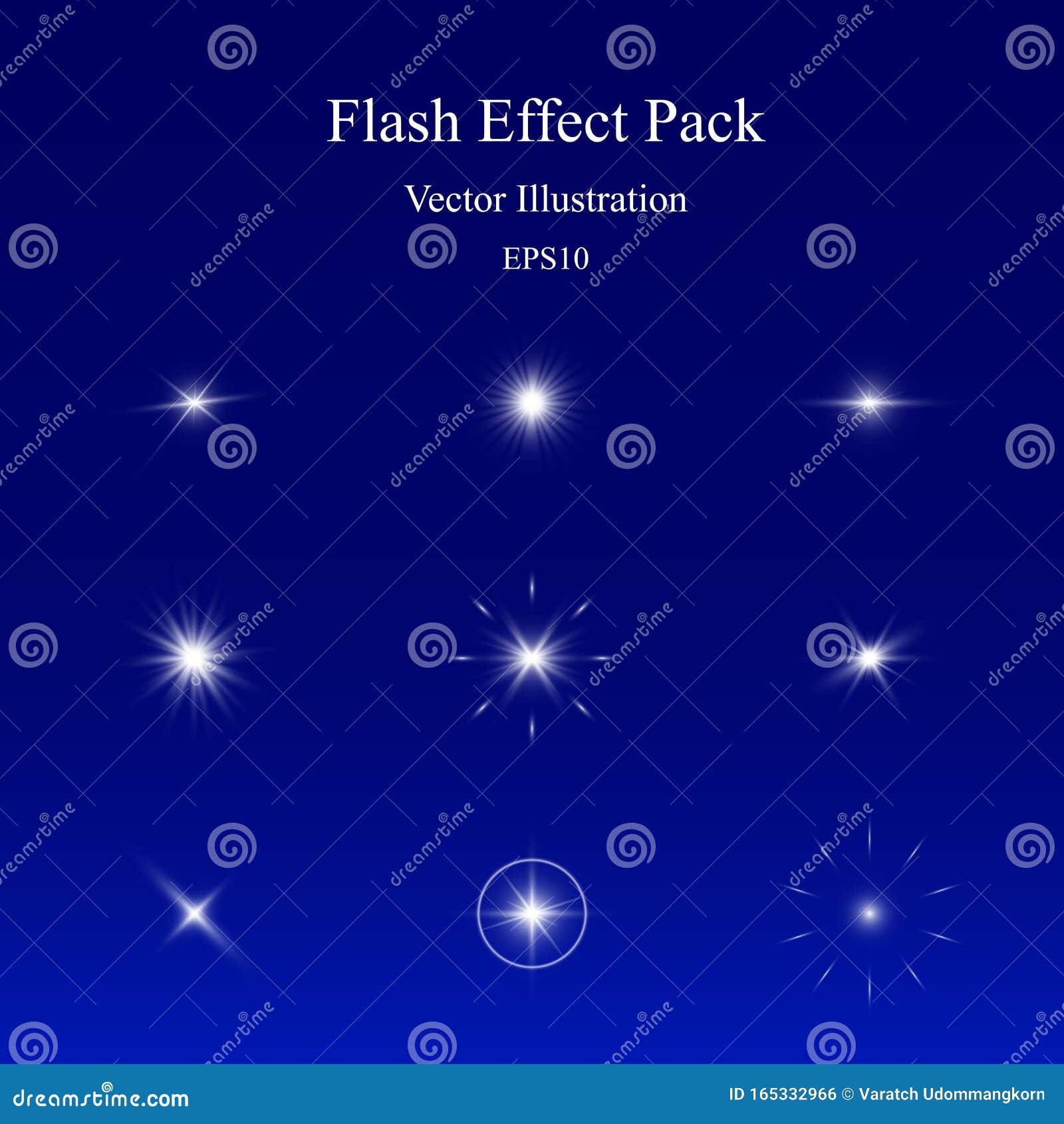 Flash Effect Pack, Light Sparkle, Glowing Camera Lens Flare, Vivid Star ...