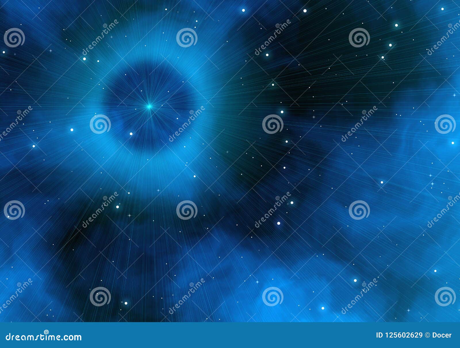 Flash En Fondos De Un Espacio Del Azul Stock de ilustración ...