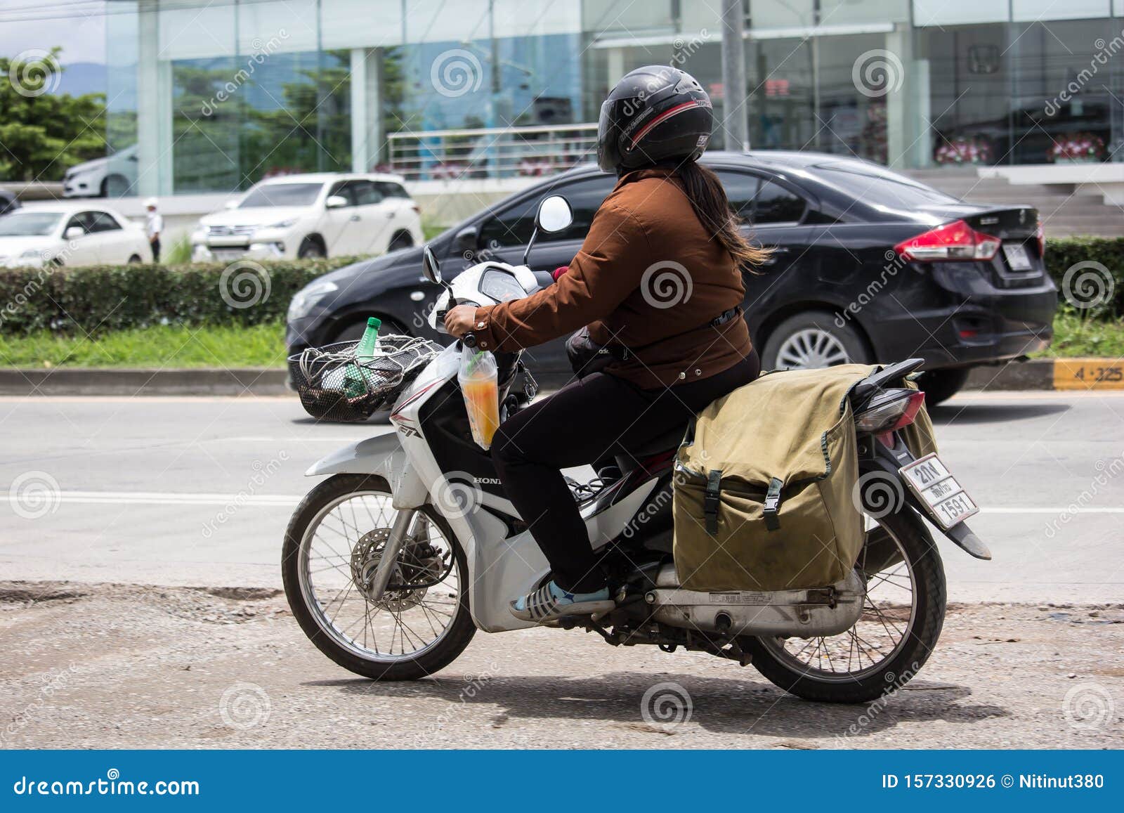 Flash Express and Logistics Mini Container Motorcycle Editorial Photo ...