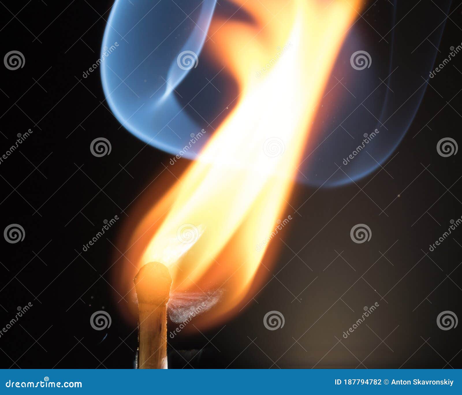 Flash of flame on a match. stock photo. Image of flaring - 187794782