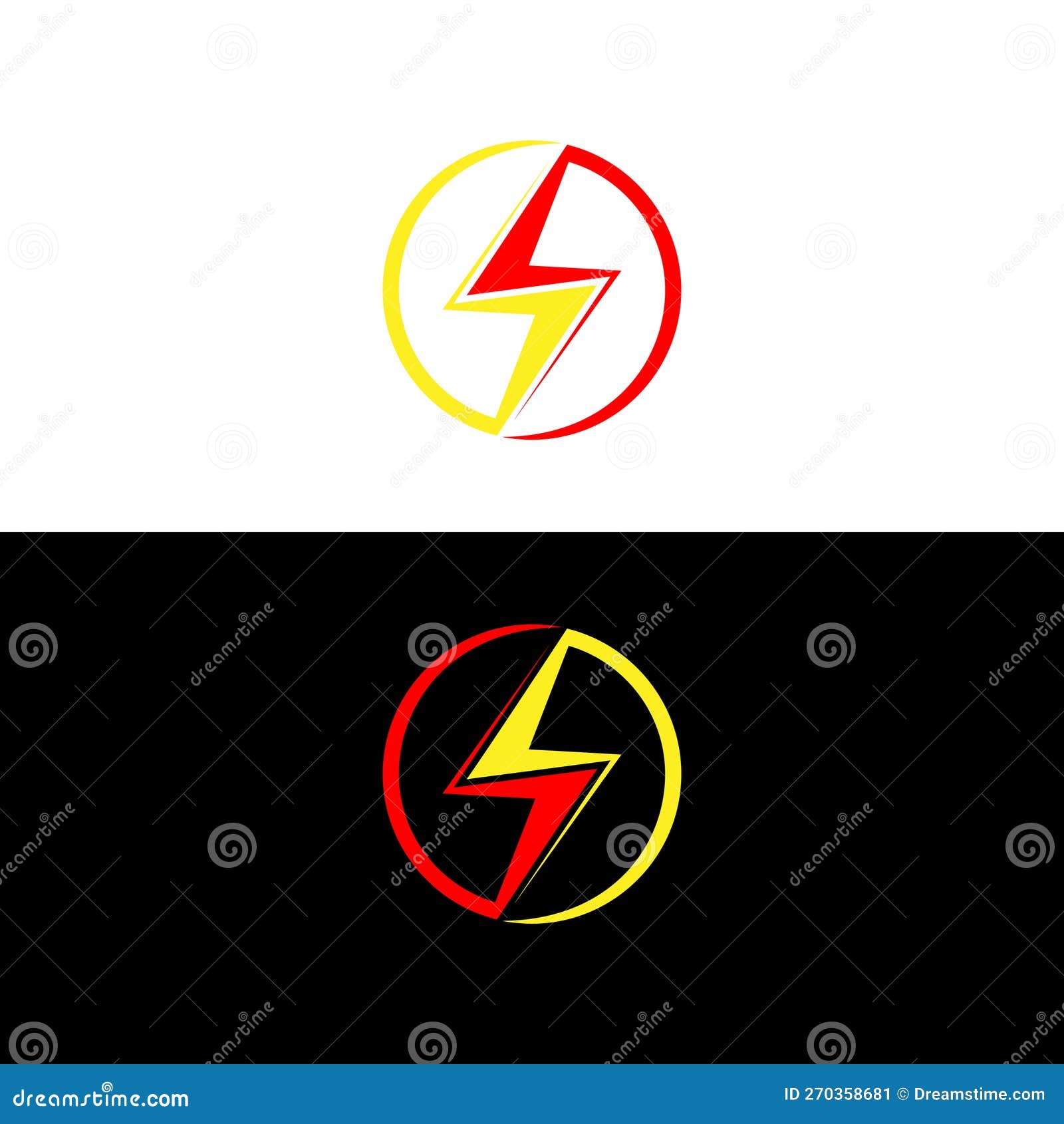 Flash and Flash Light Logo Design Stock Vector - Illustration of light ...