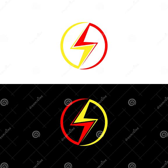 Flash and Flash Light Logo Design Stock Vector - Illustration of light ...