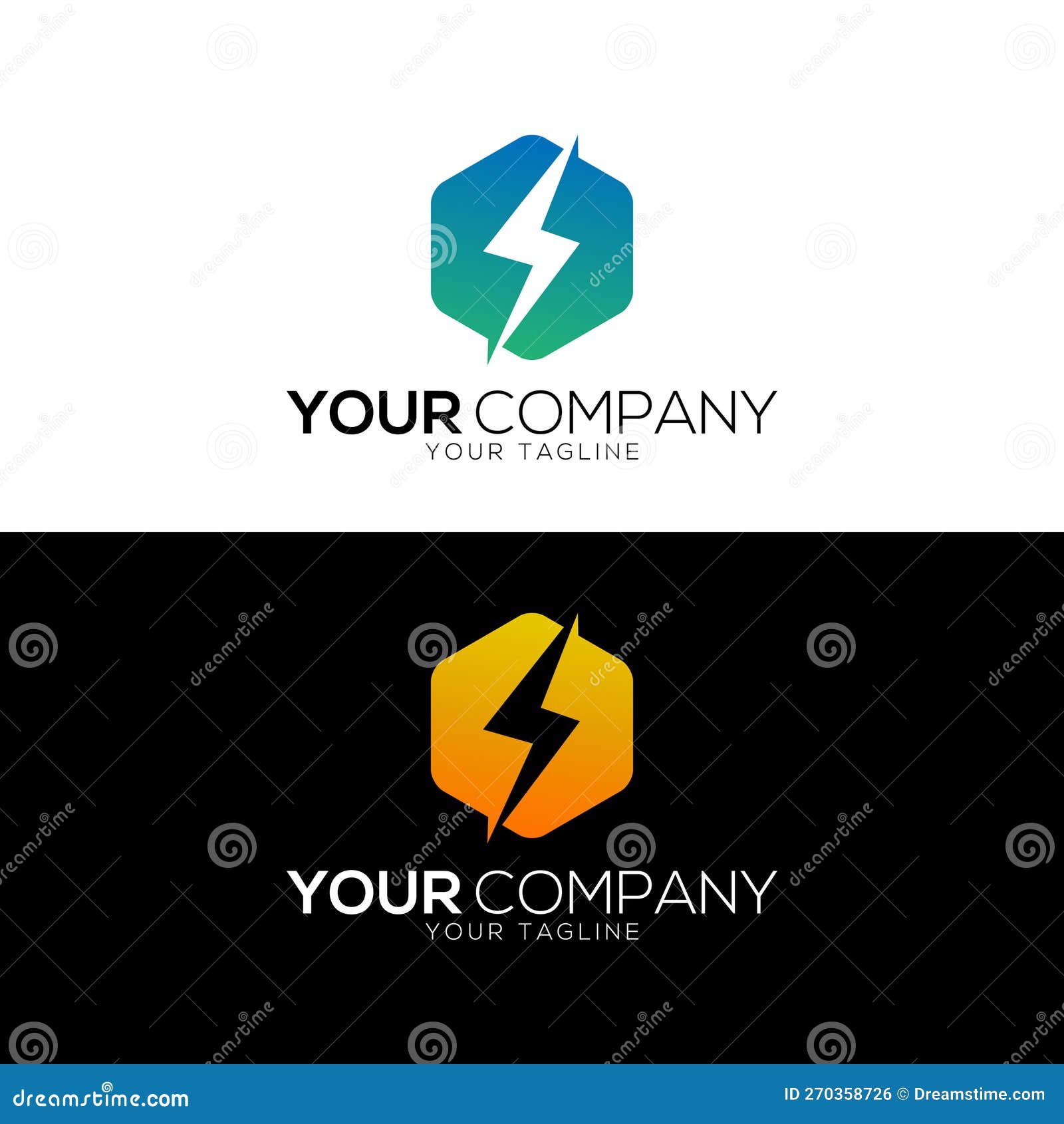 Flash and Flash Light Logo stock vector. Illustration of logo - 270358726