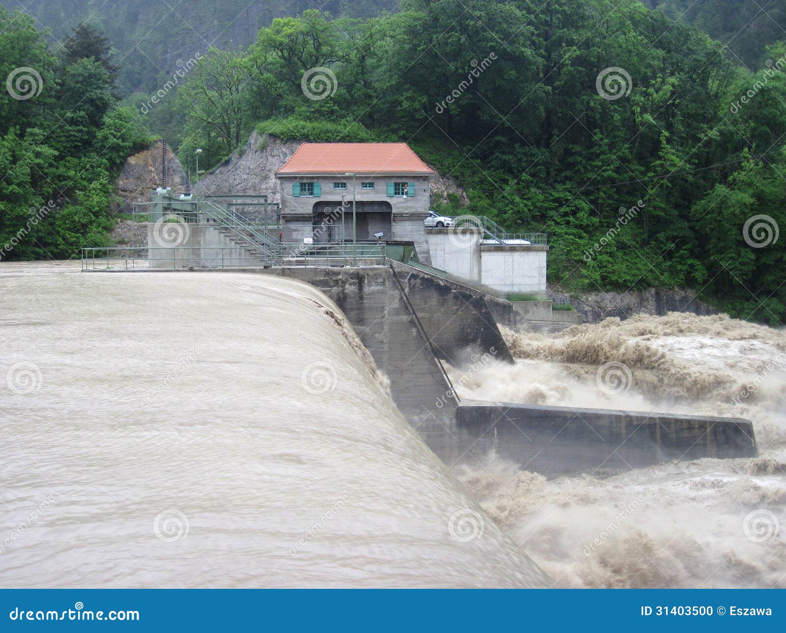 Flash Flood. Natural Disaster. Dam Stock Photo - Image of coast, nature ...