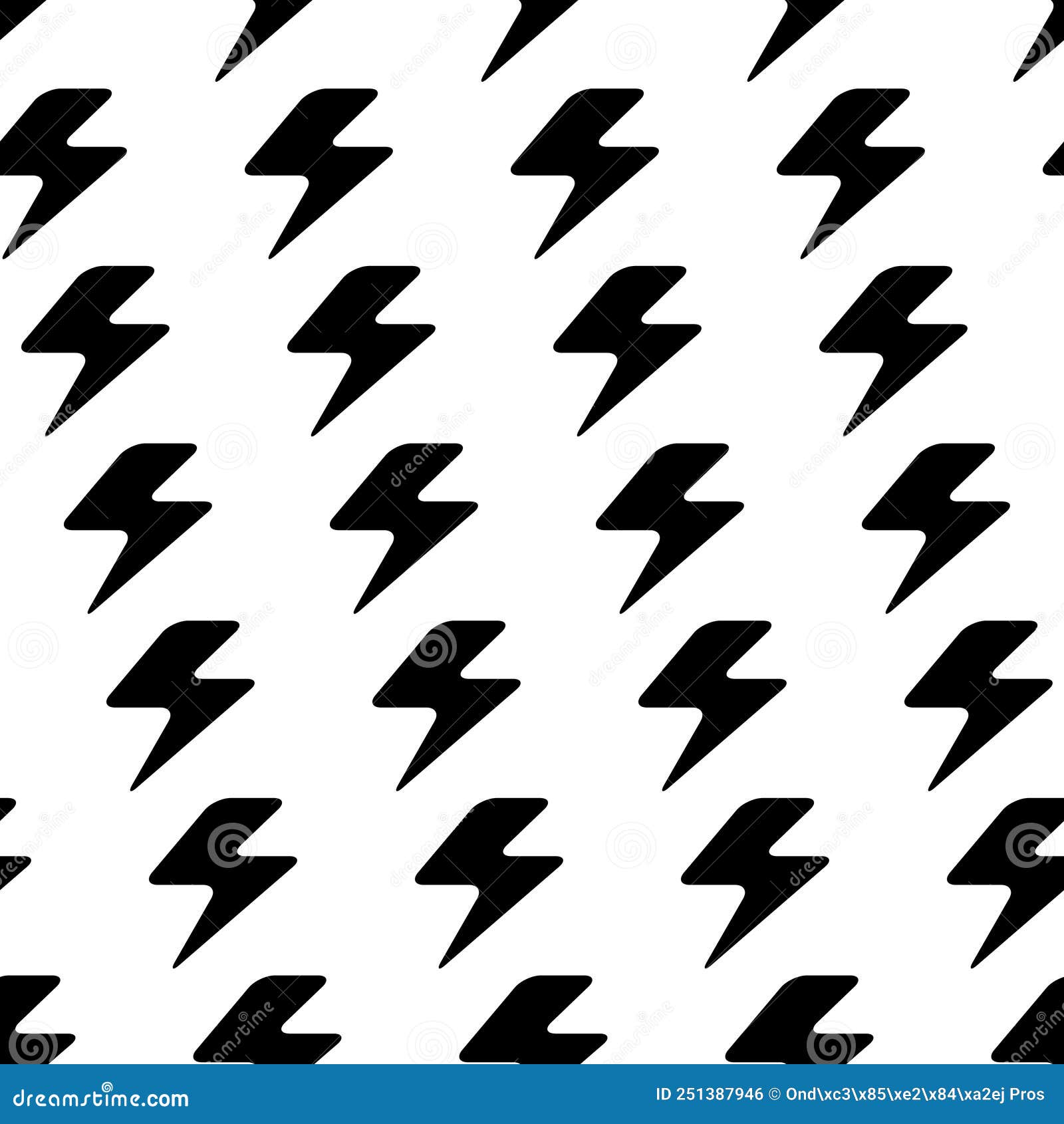 Flash Graphic Element Seamless Background, Thunder Modern Cover Pattern ...