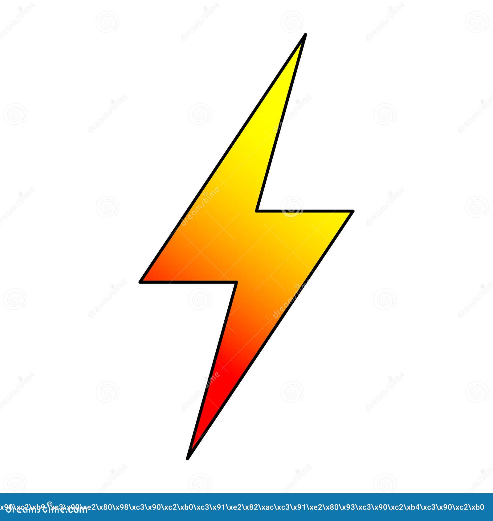 Flash Icon, Energy Power Vector Isoluted on the White Background Stock ...