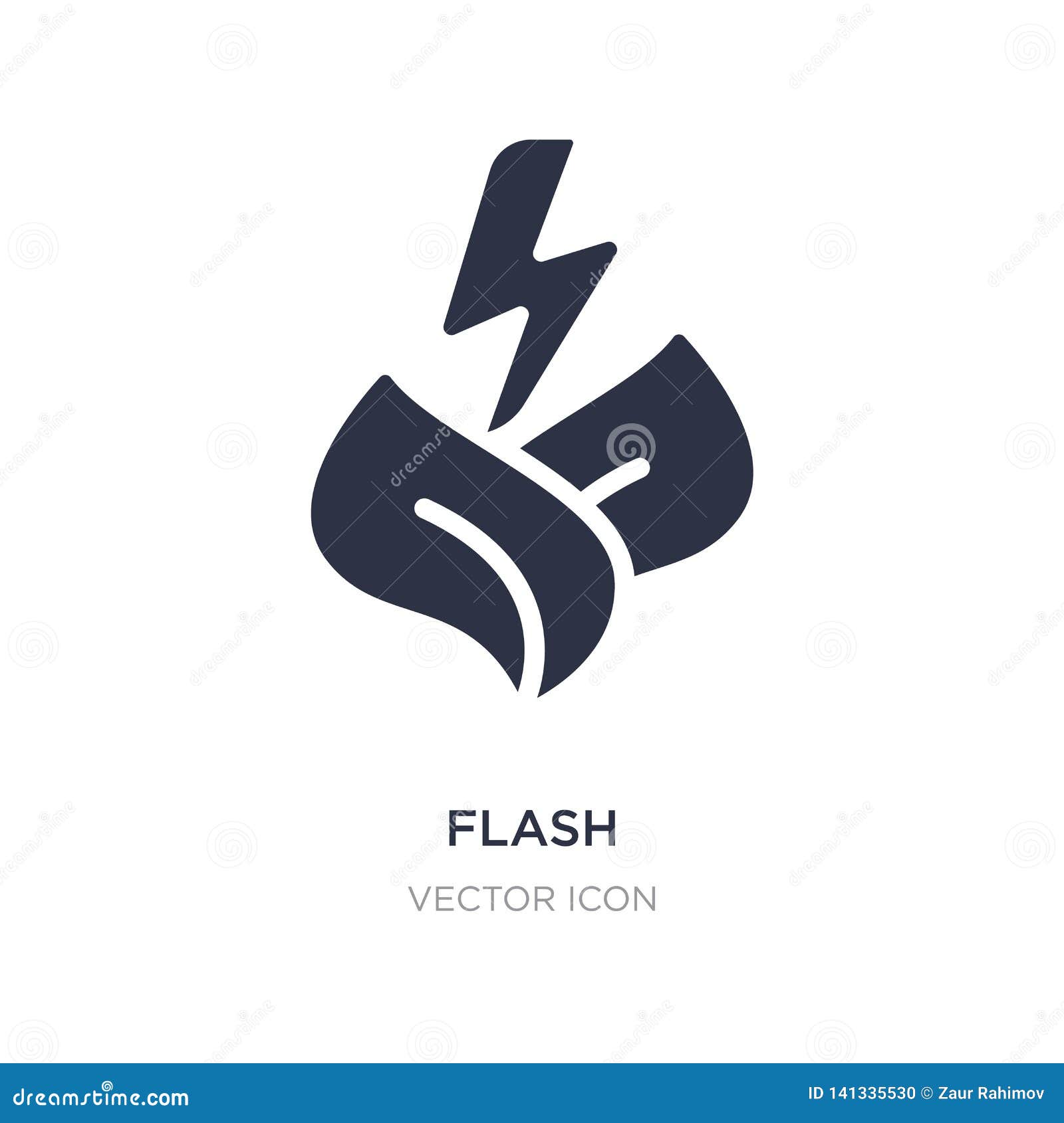 Flash Icon on White Background. Simple Element Illustration from ...