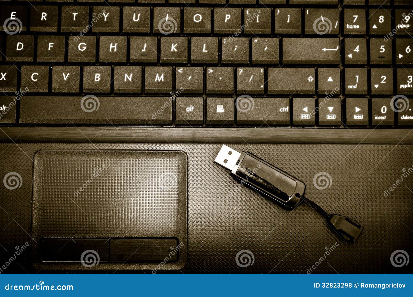 Flash and laptop stock photo. Image of data, connect - 32823298